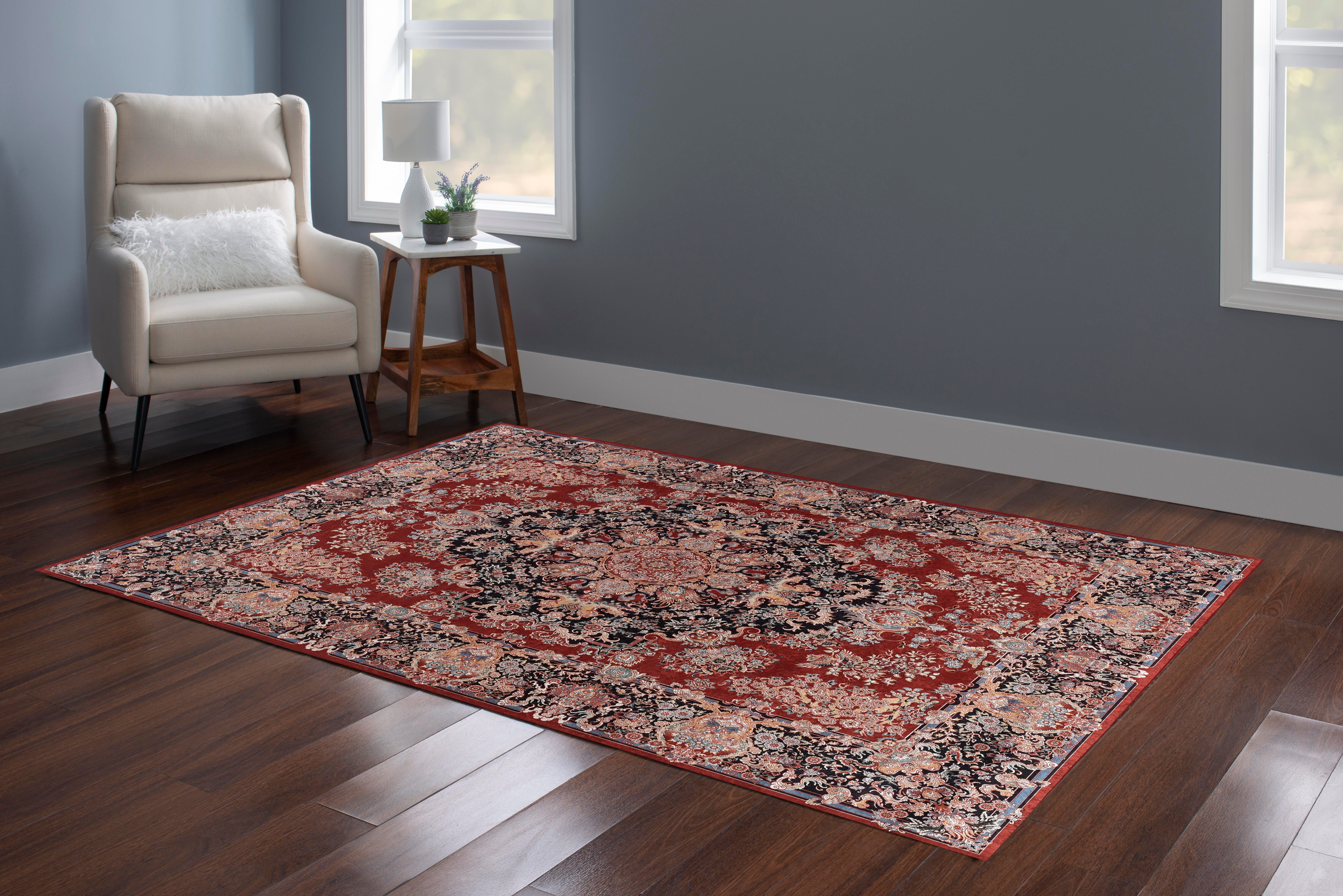 Click here for Linon Emerald Martin 5 x 7 Area Rug  Red prices