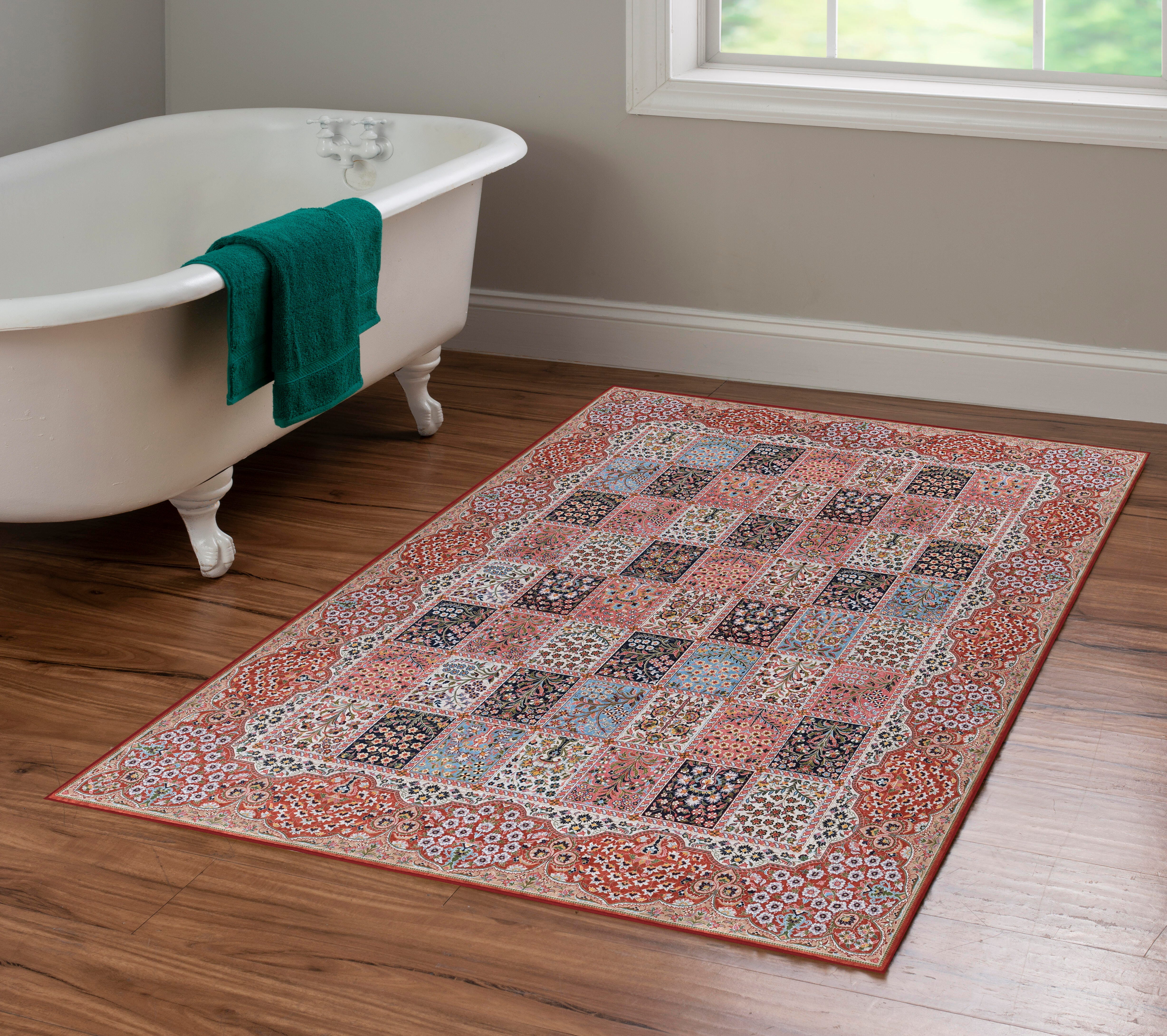 Click here for Linon Emerald Morris 33 x 5 Area Rug  Red prices