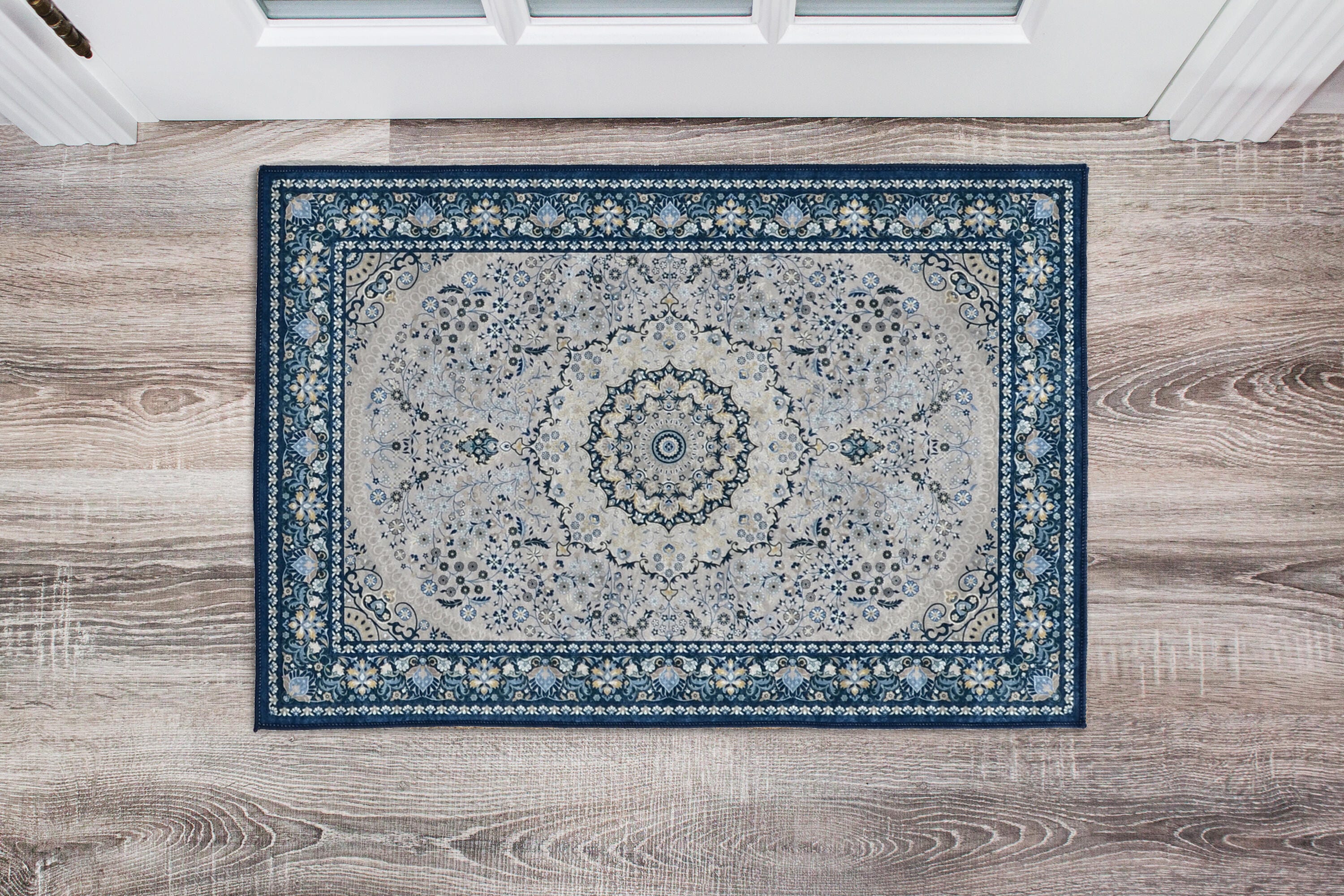 Click here for Linon Emerald Paulson 22 x 32 Area Rug  Cream prices
