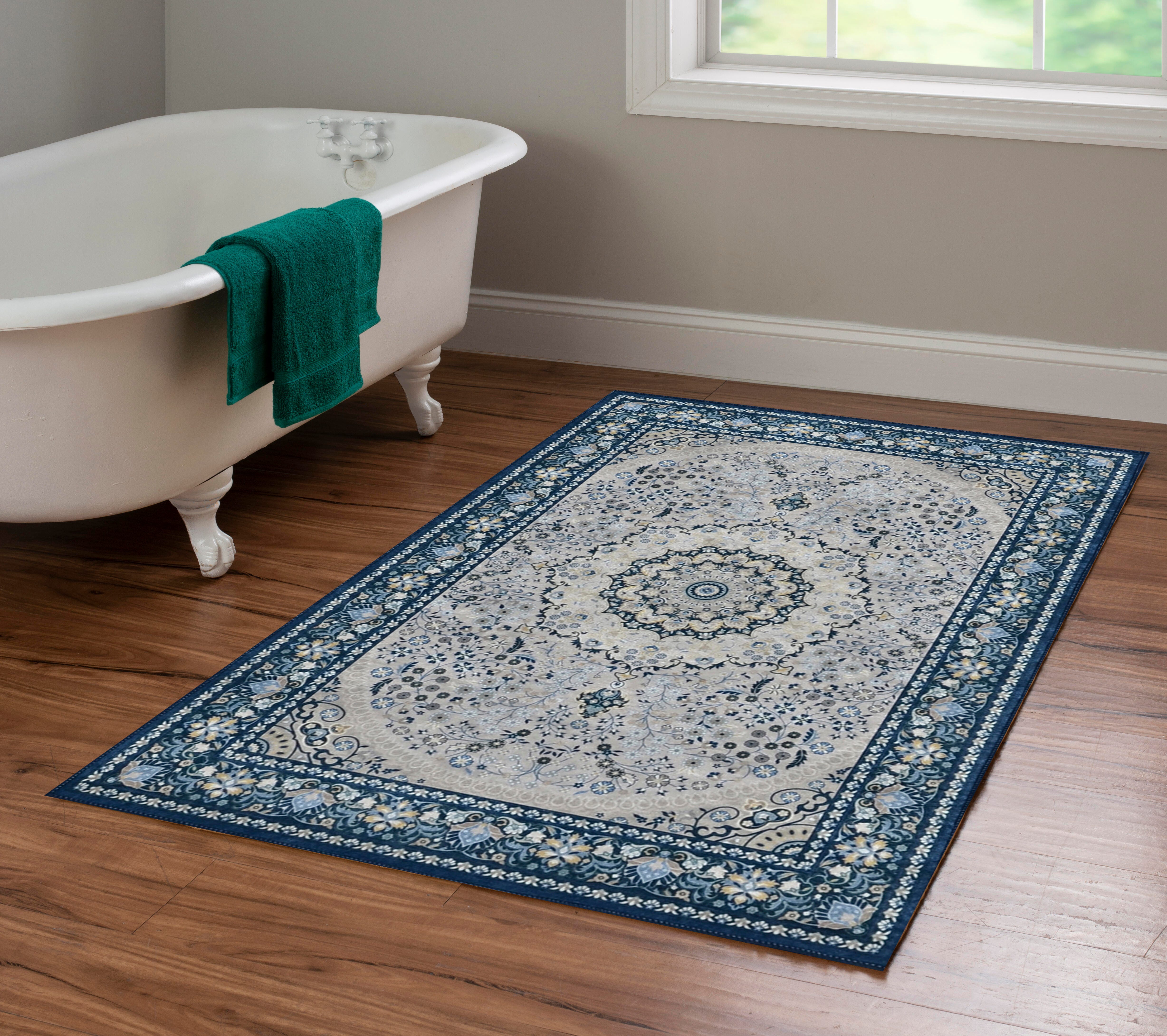 Click here for Linon Emerald Paulson 33 x 5 Area Rug  Cream prices