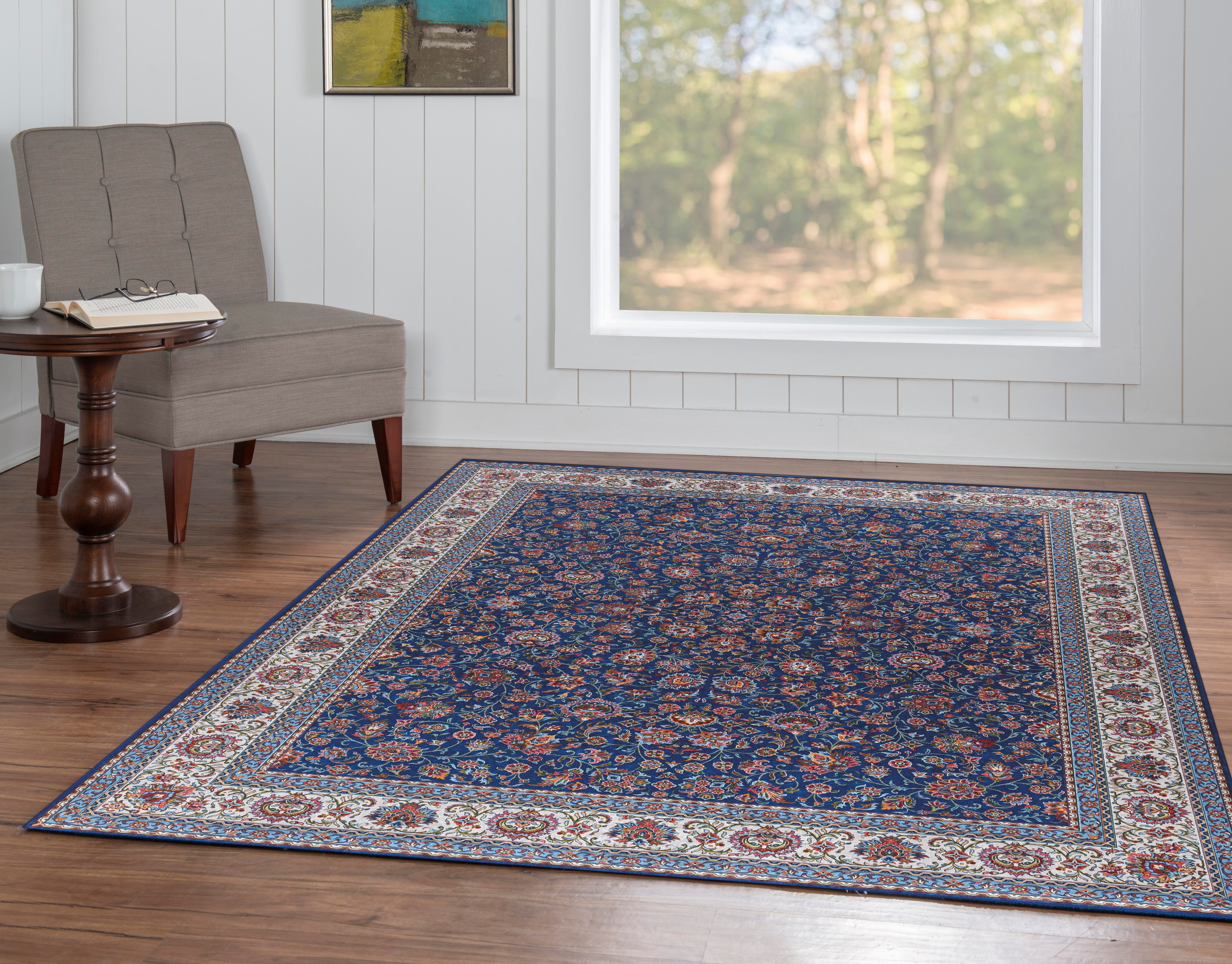 Click here for Linon Emerald Ritchie 5 x 7 Area Rug  Blue prices