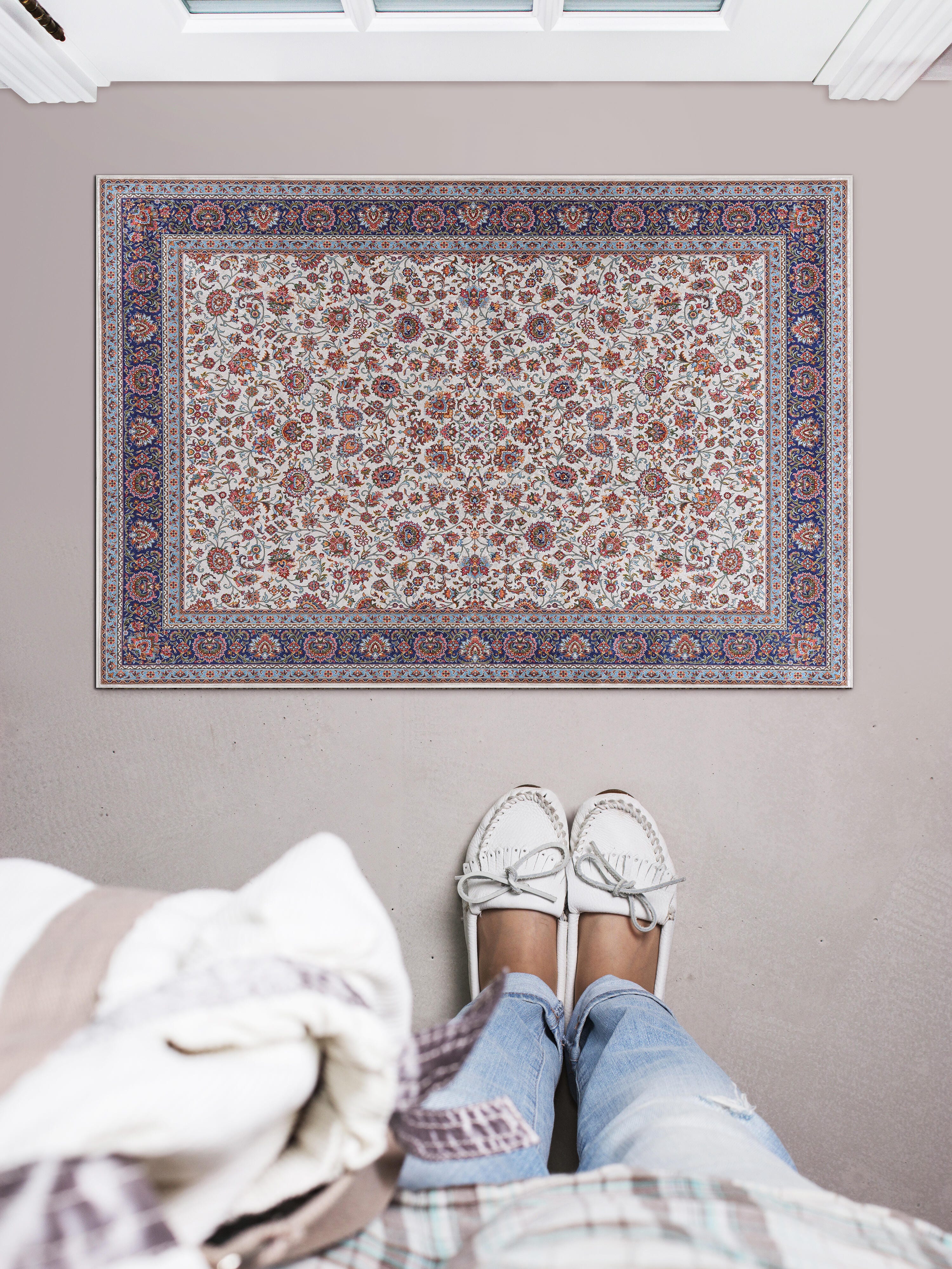 Click here for Linon Emerald Ritchie 22 x 32 Area Rug  Ivory prices