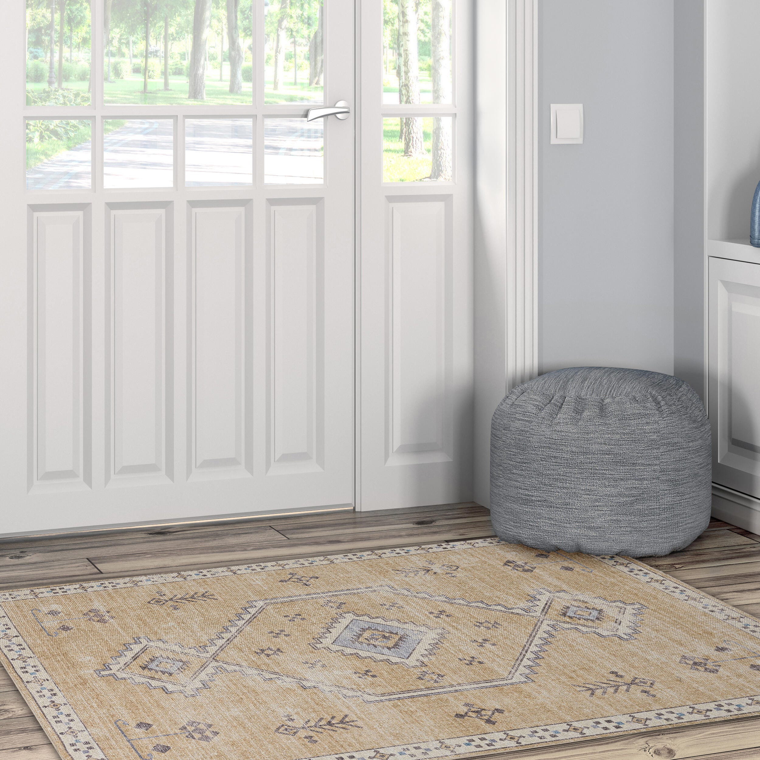 Click here for Linon Oakland Haden 3 x 5 Area Rug  Sand prices