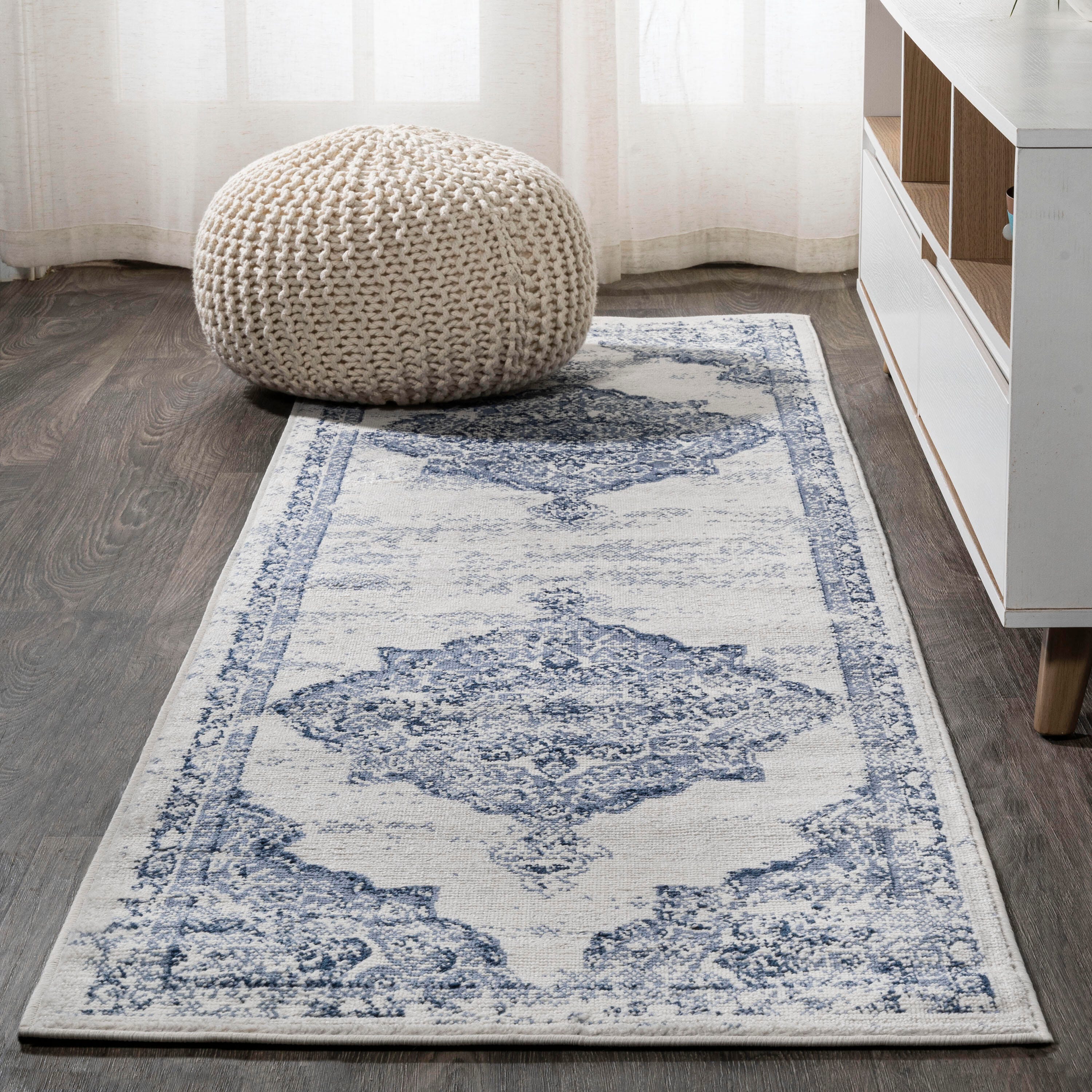 Click here for Jonathan Y Alhambra 2 x 10 Runner Rug  Blue prices