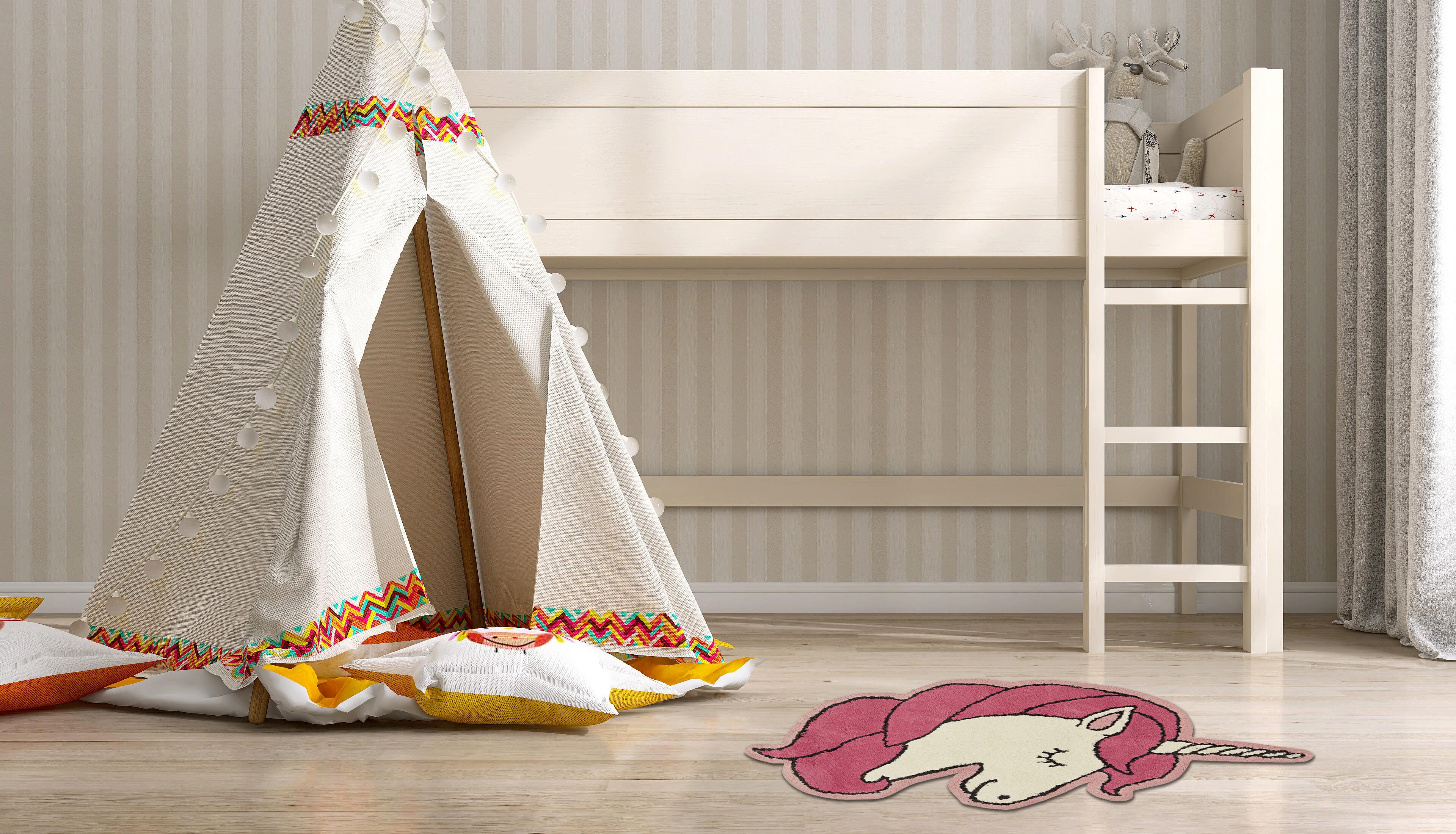 Click here for Linon Unicorn 3 x 4 Area Rug  Pink prices