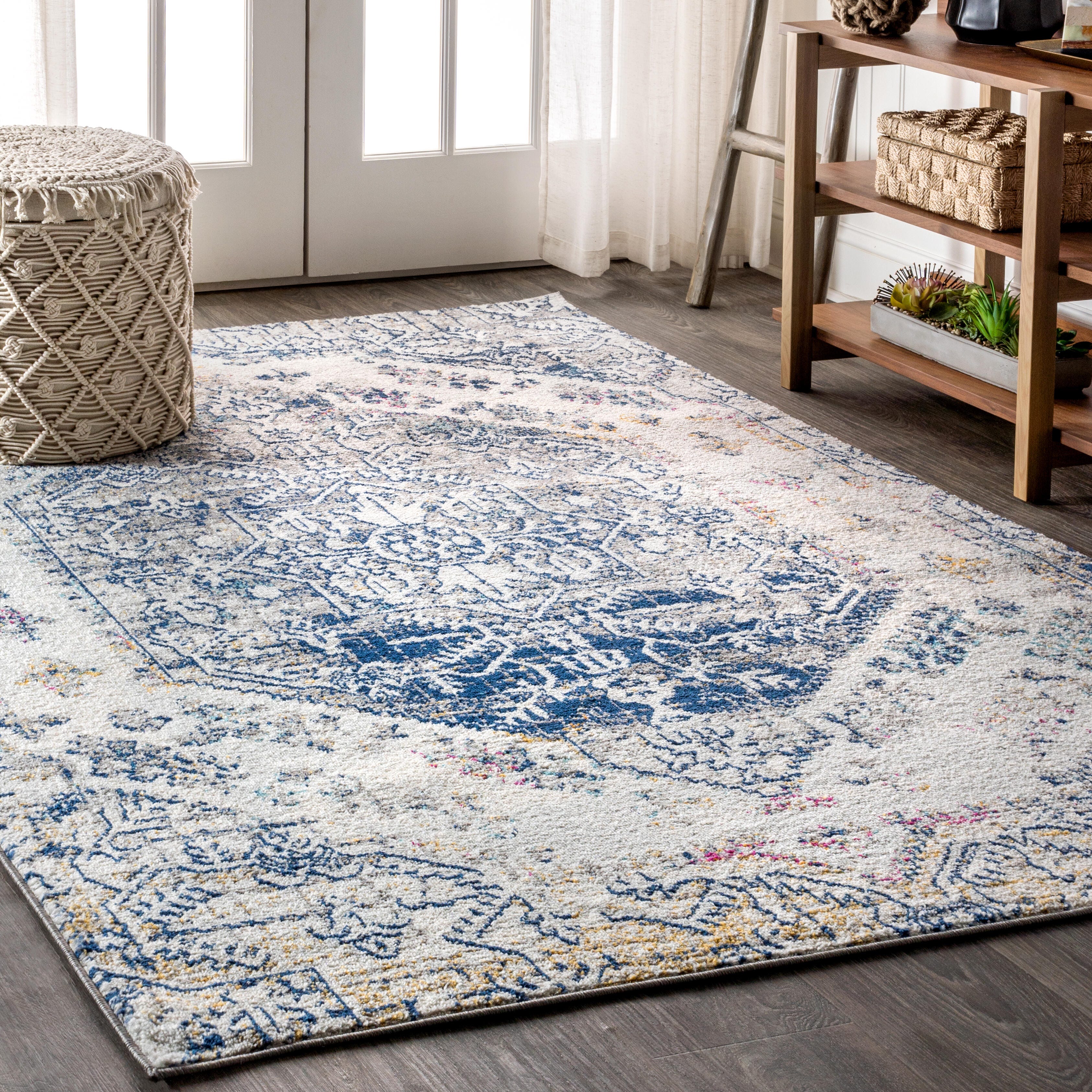 Click here for Jonathan Y Persian 8 x 10 Medallion Area Rug  Blue prices