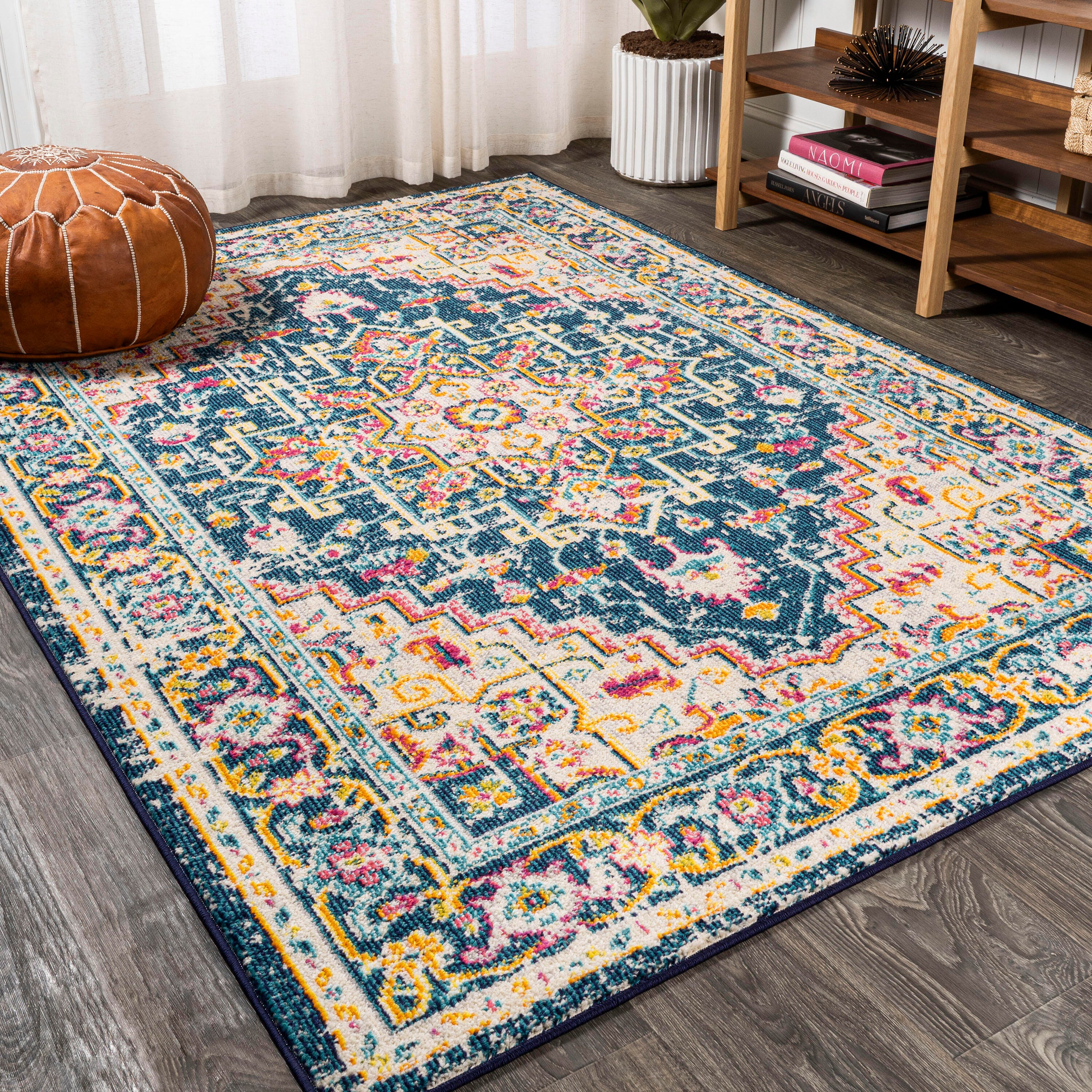 Click here for JONATHAN Y Brooklyn 8 x 10 Area Rug  Blue/Beige prices