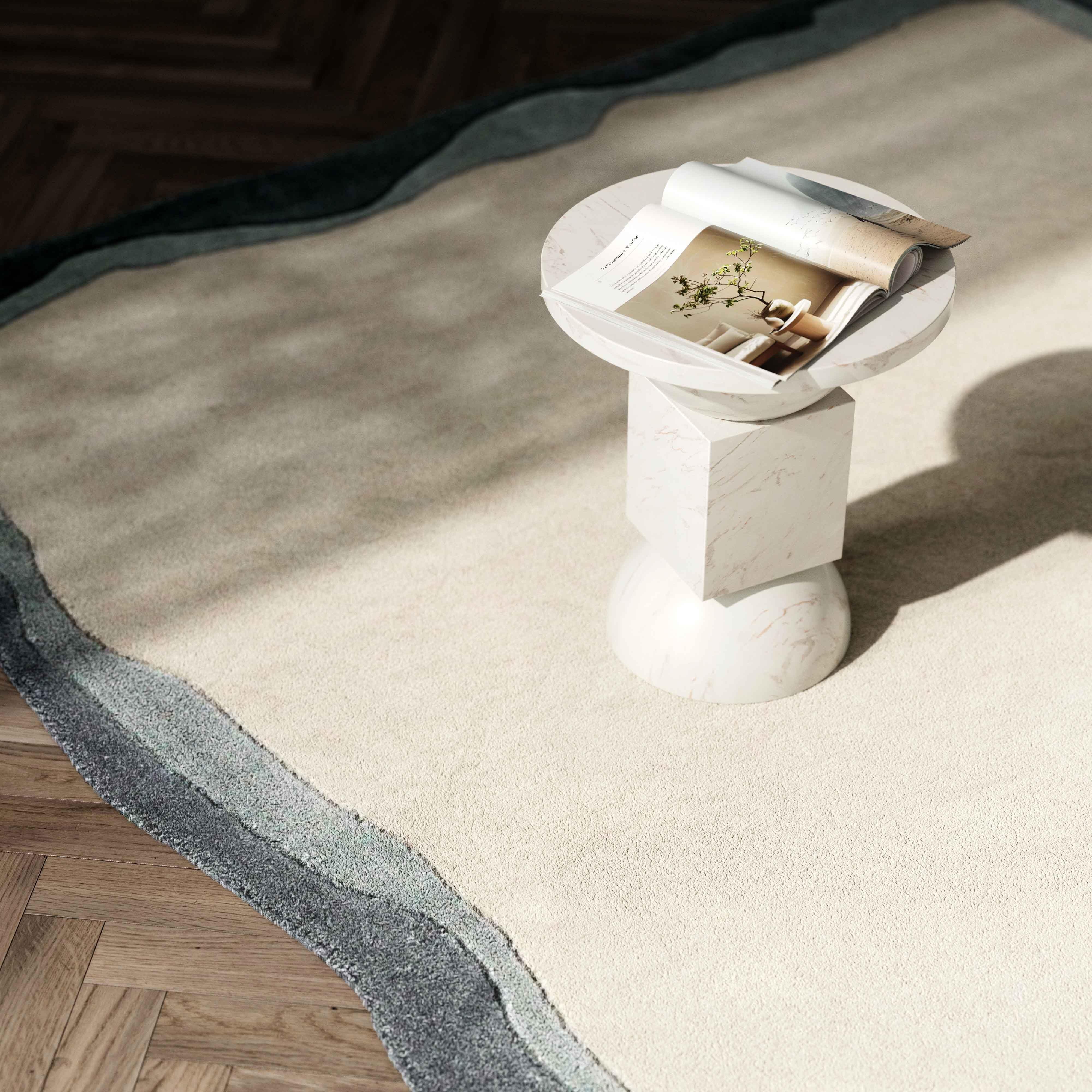 Click here for TOV Furniture Tarba 5 x 7 Bordered Area Rug  Gray prices