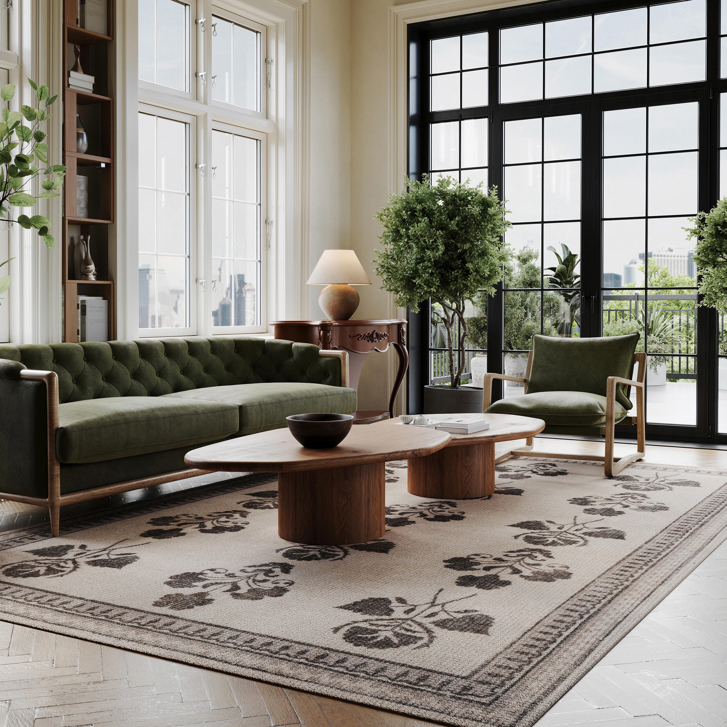 Click here for Padma Lakshmi x Rugs USA Floris 5 x 8 Area Rug  Li... prices