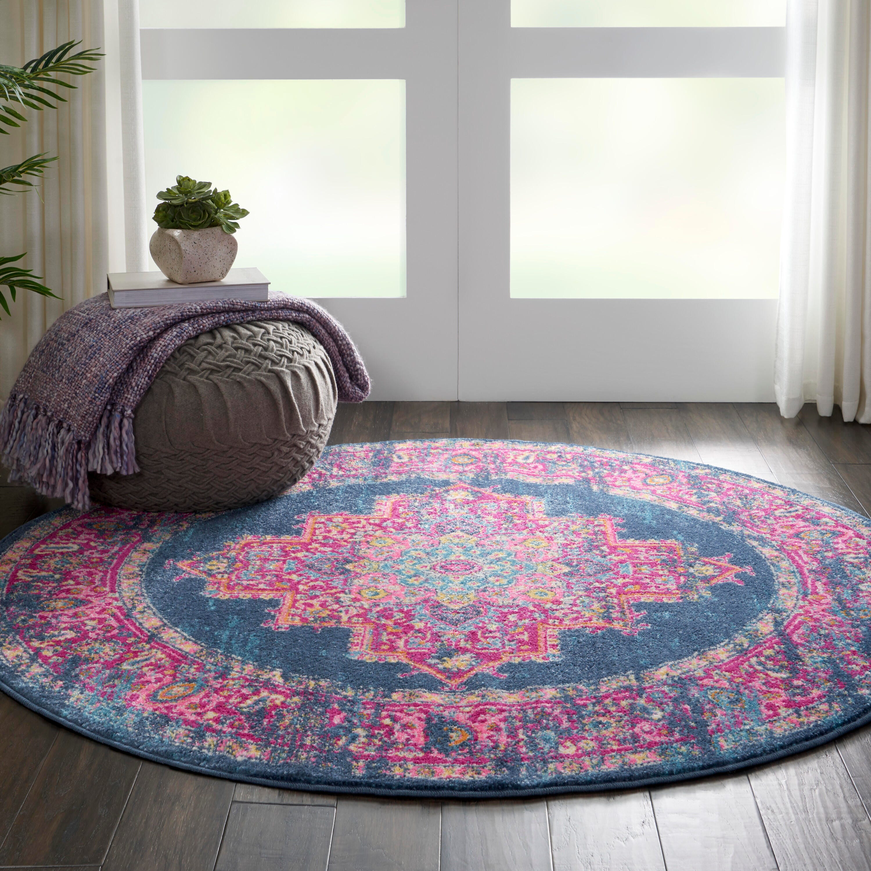 Click here for Nourison Home Passion 5 Round Area Rug  Blue prices