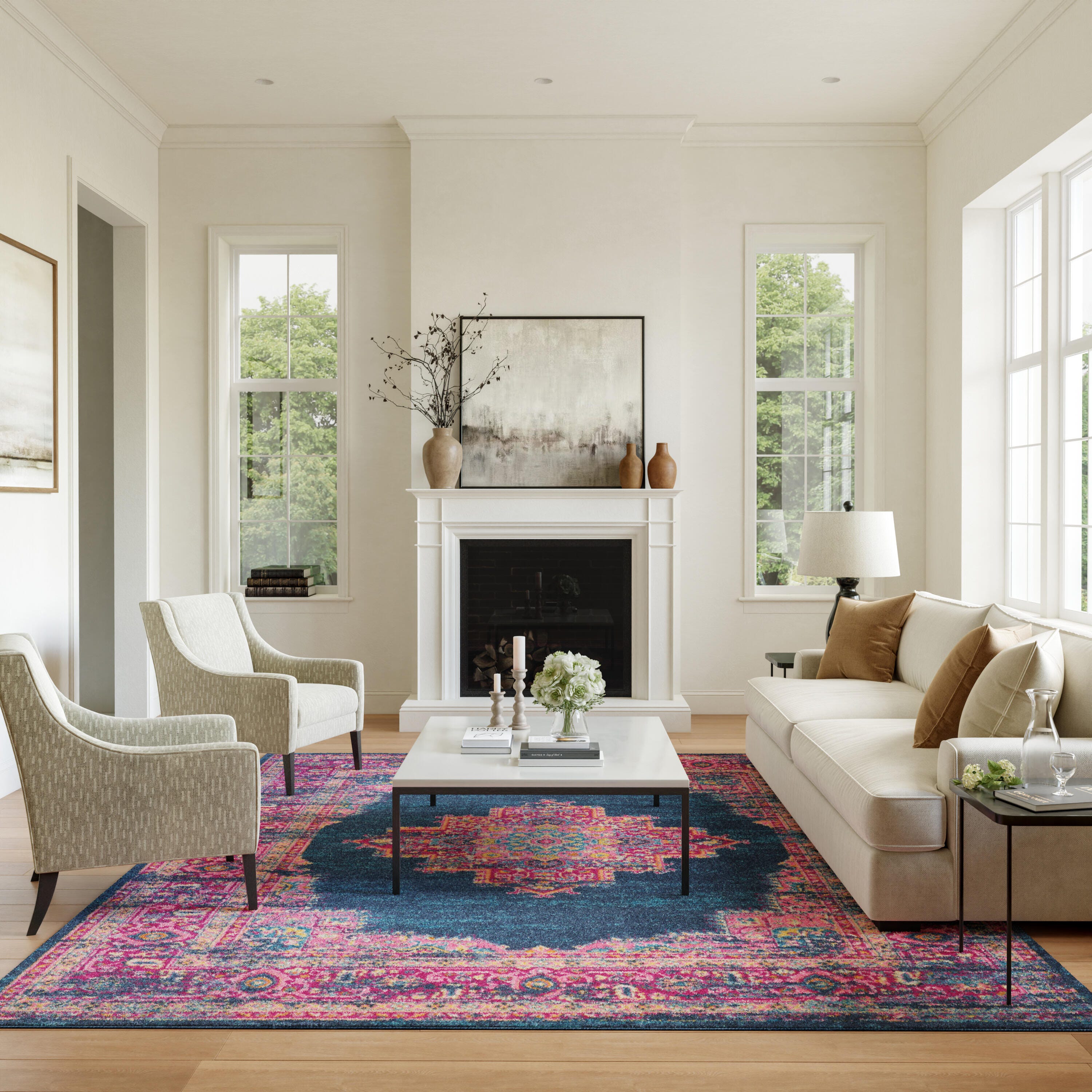 Click here for Nourison Home Passion 8 x 10 Area Rug  Blue prices