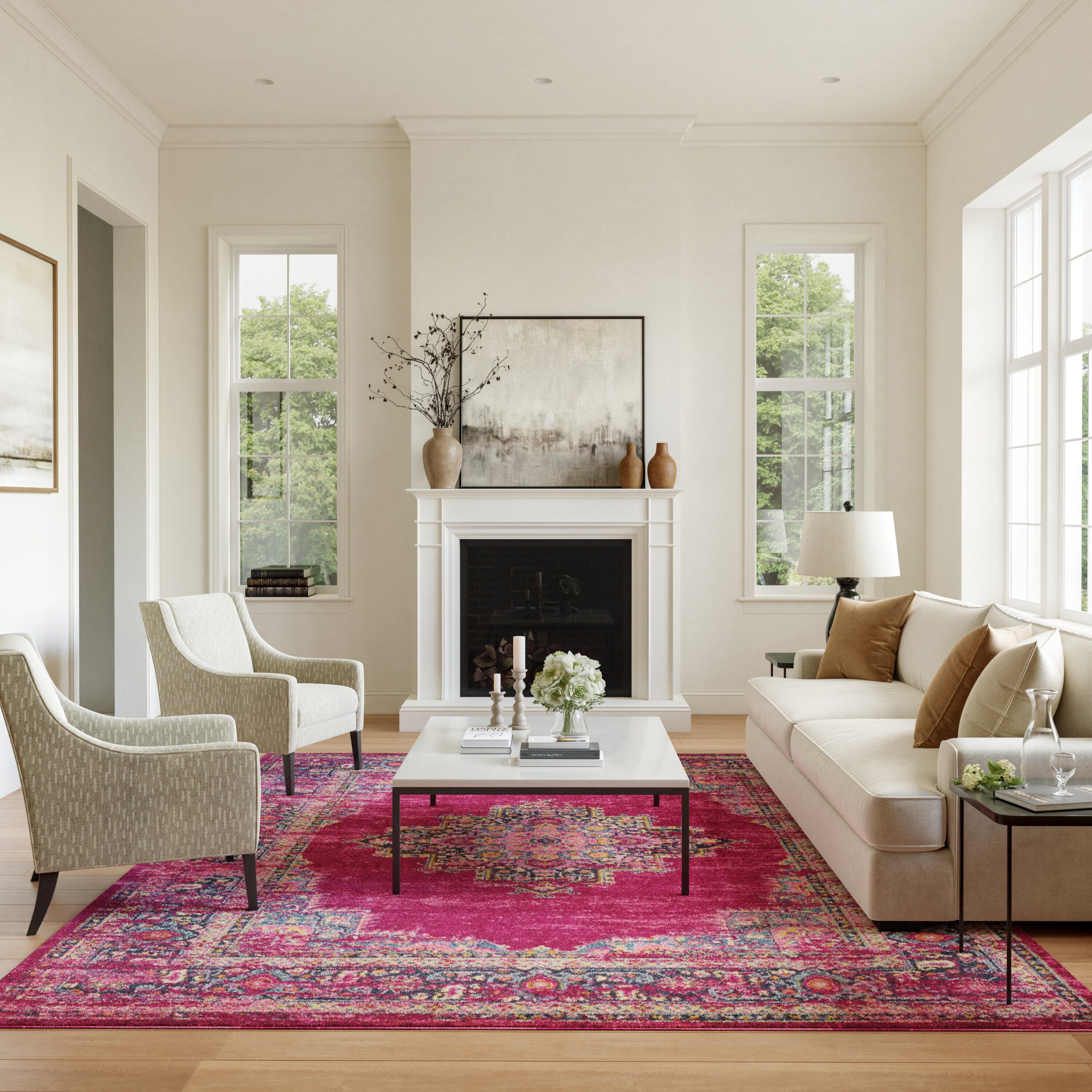 Click here for Nourison Home Passion 8 x 10 Area Rug  Fuchsia prices