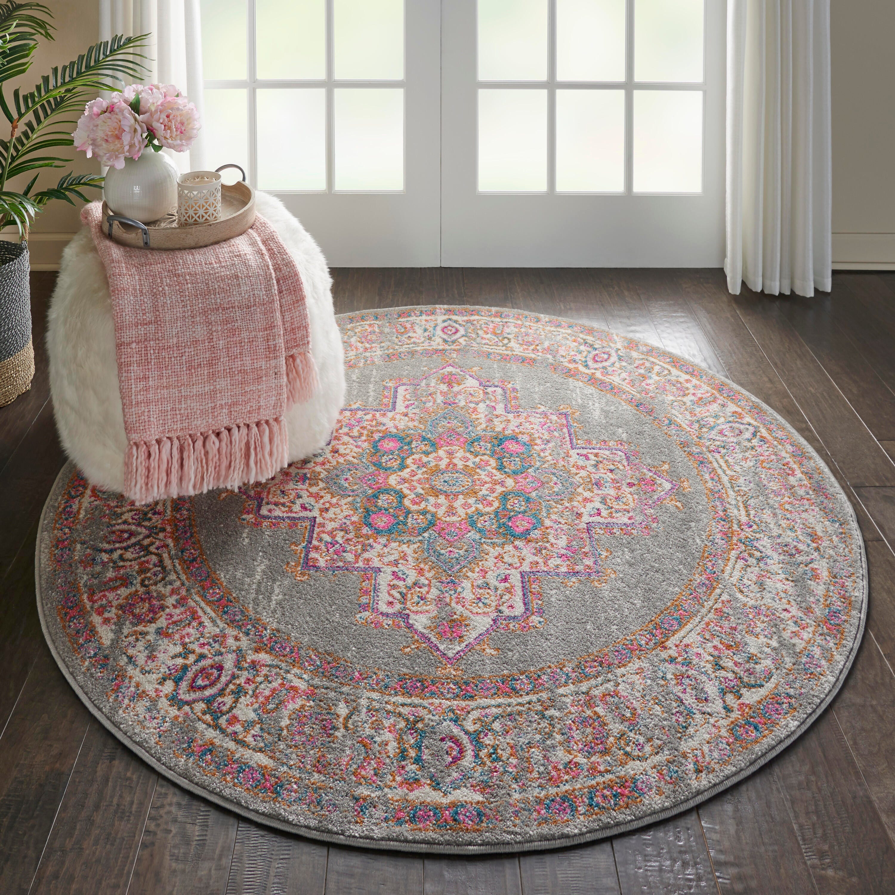 Click here for Nourison Home Passion 5 Round Area Rug  Gray prices