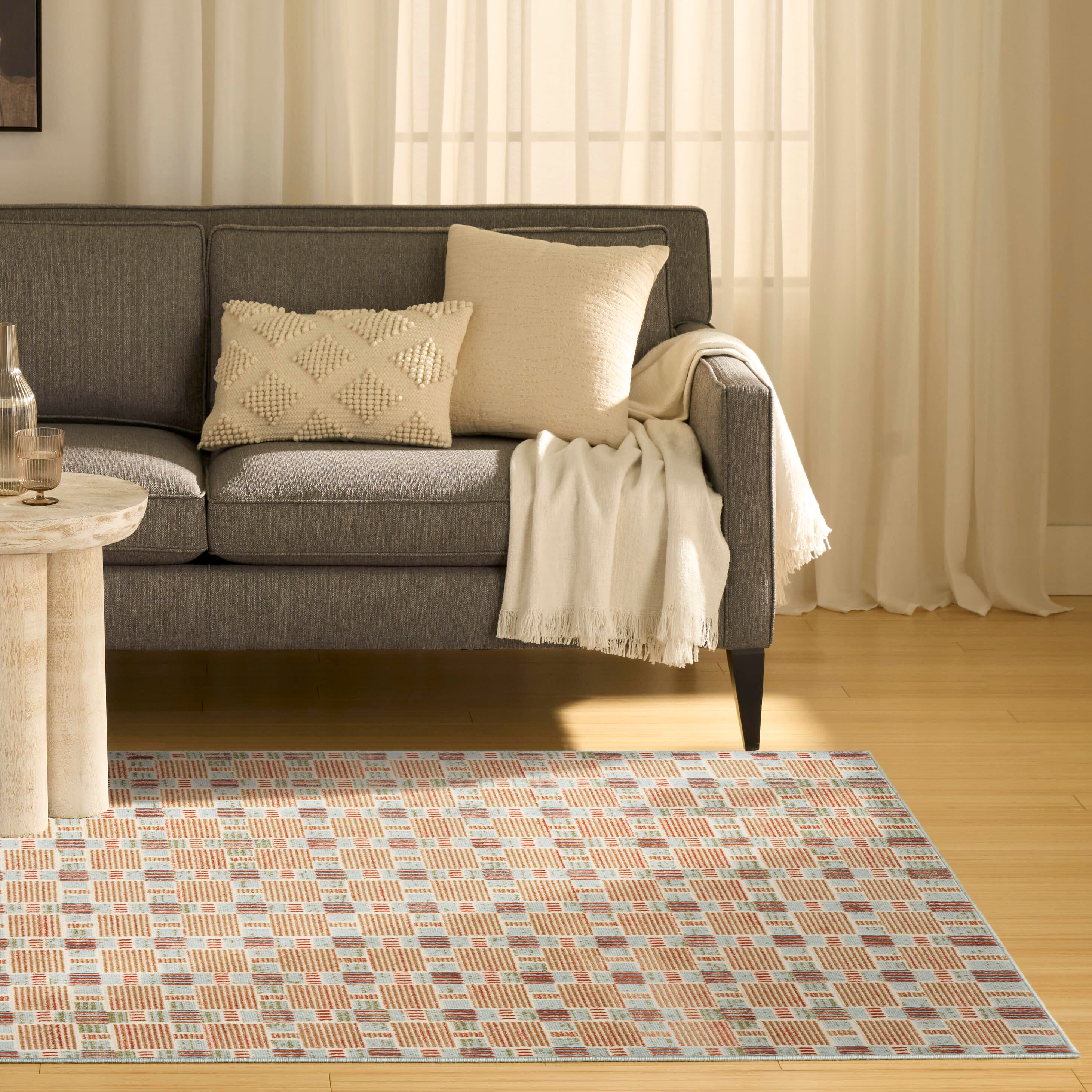 Click here for Nourison Home Nordic 5 x 7 Area Rug  Rust/Multi prices