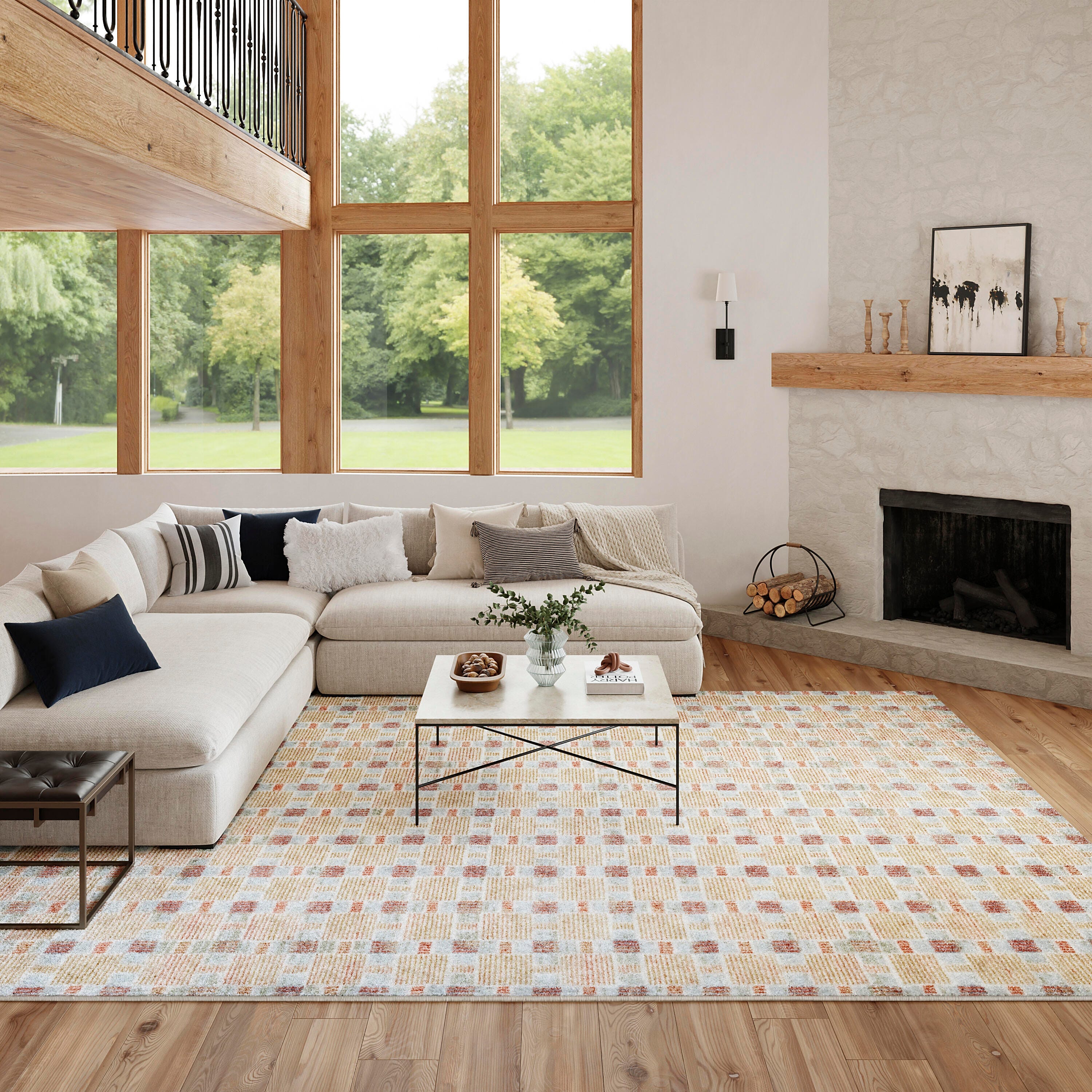 Click here for Nourison Home Nordic 8 x 10 Area Rug  Rust/Multi prices