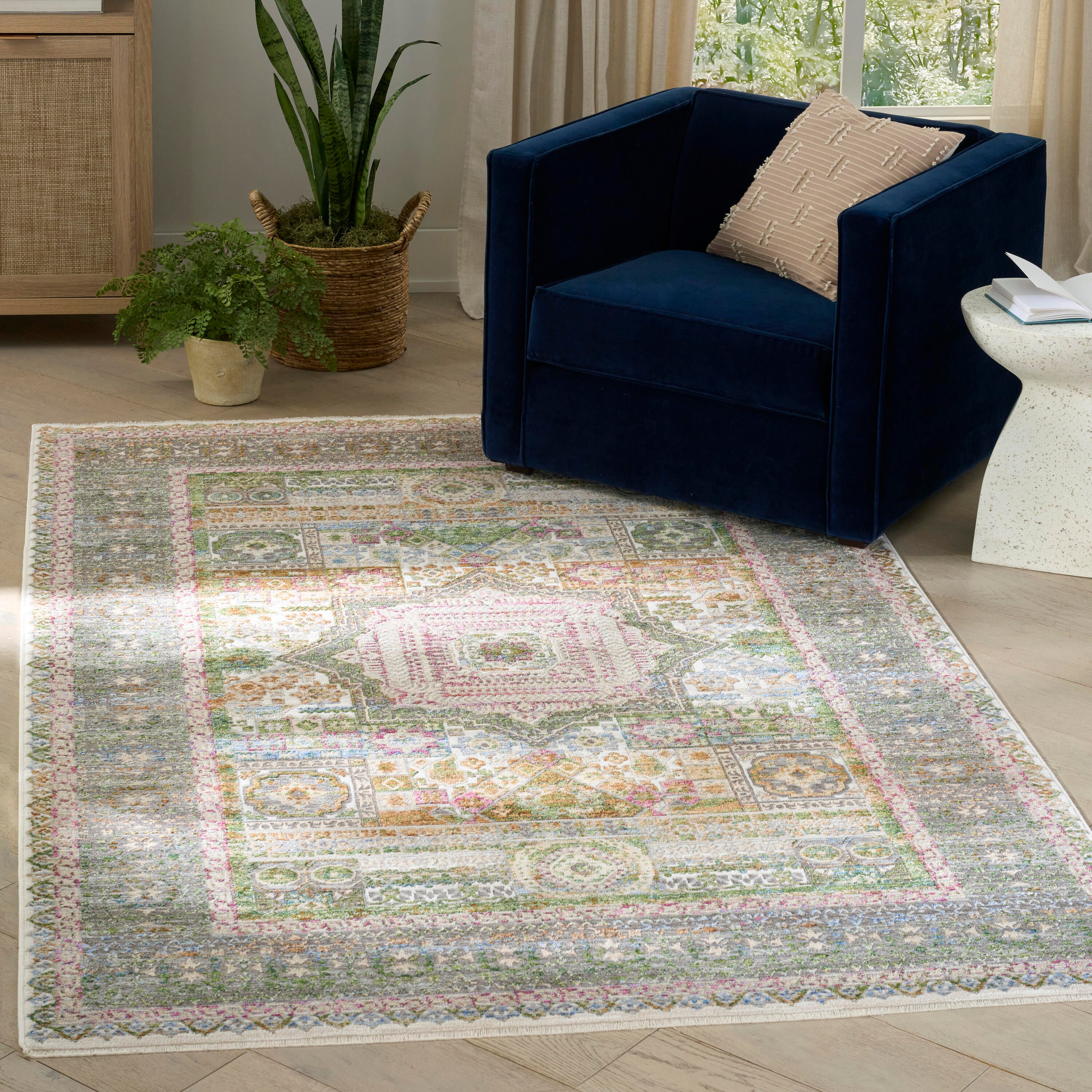 Click here for Nourison Home 5 x 8 Geometric Area Rug  Multi prices