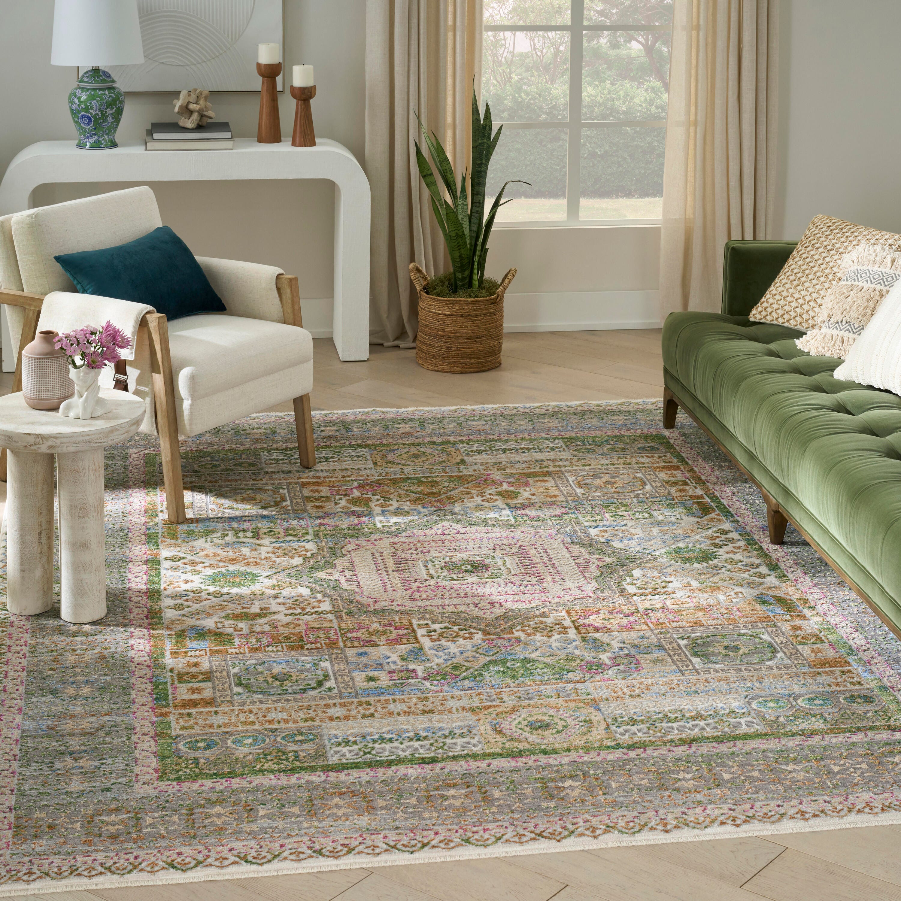 Click here for Nourison Home 8 x 10 Geometric Area Rug  Multi prices