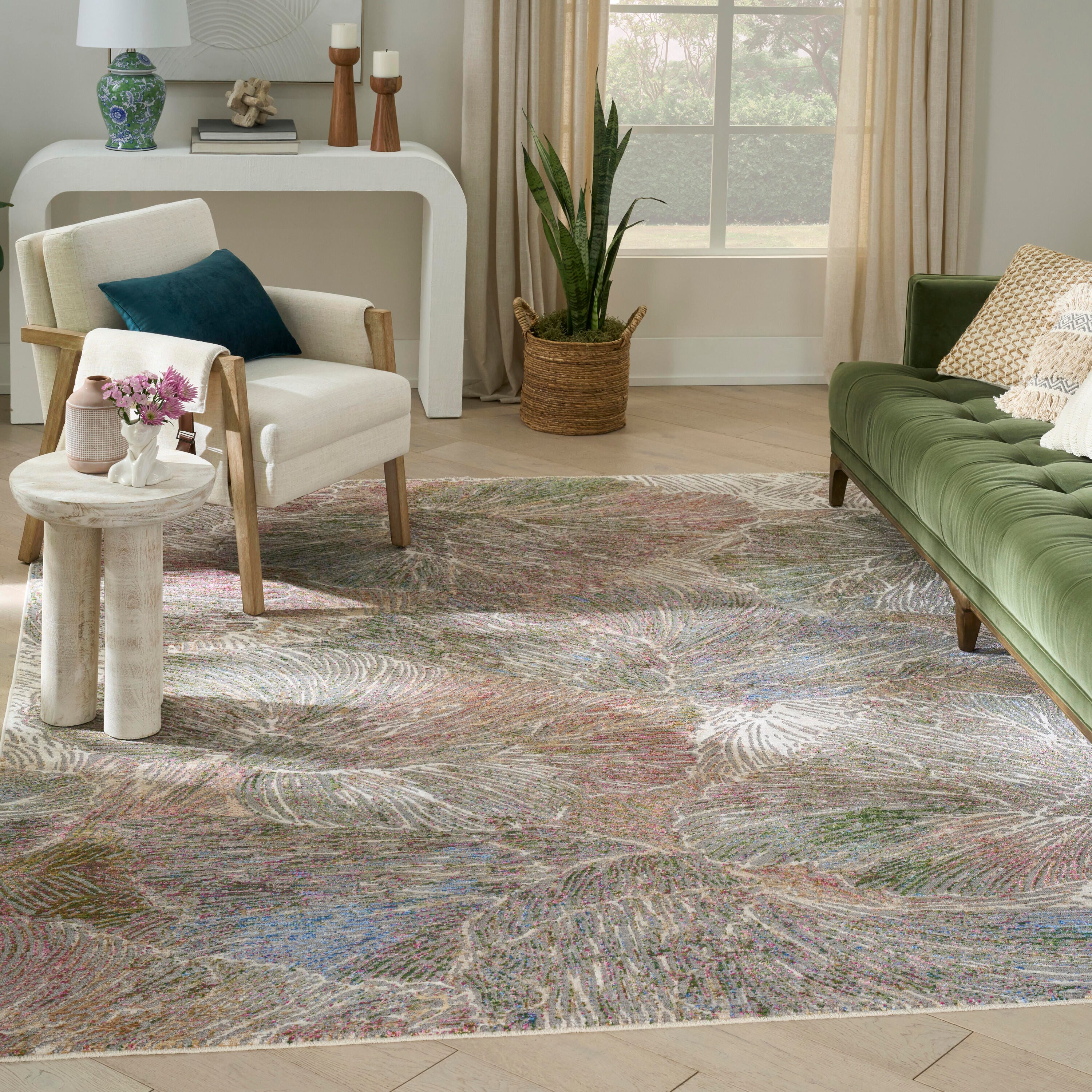 Click here for Nourison Home 8 x 10 Area Rug  Sage/Multi prices