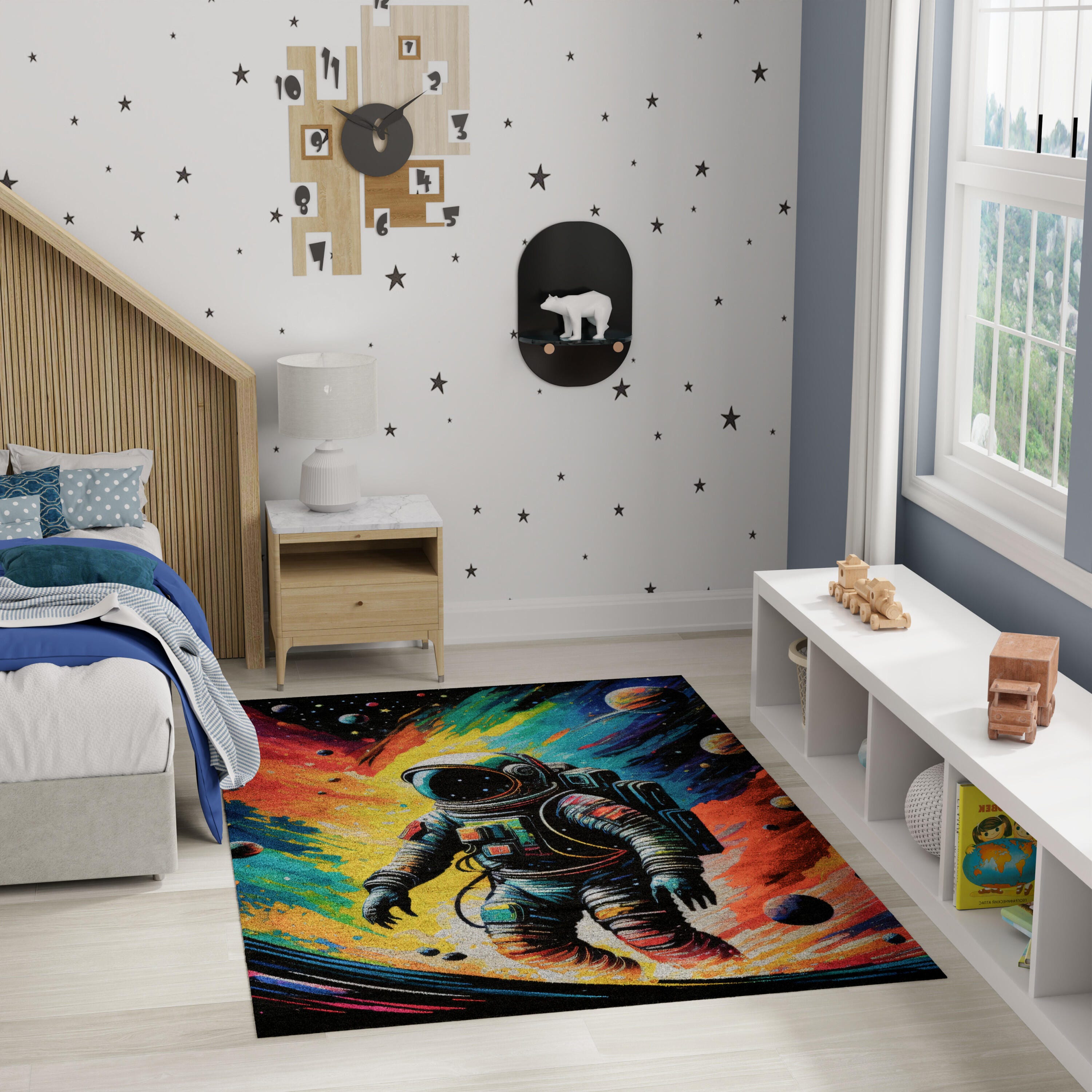 Click here for Nourison Home Astronaut 5 x 7 Area Rug  Multi prices