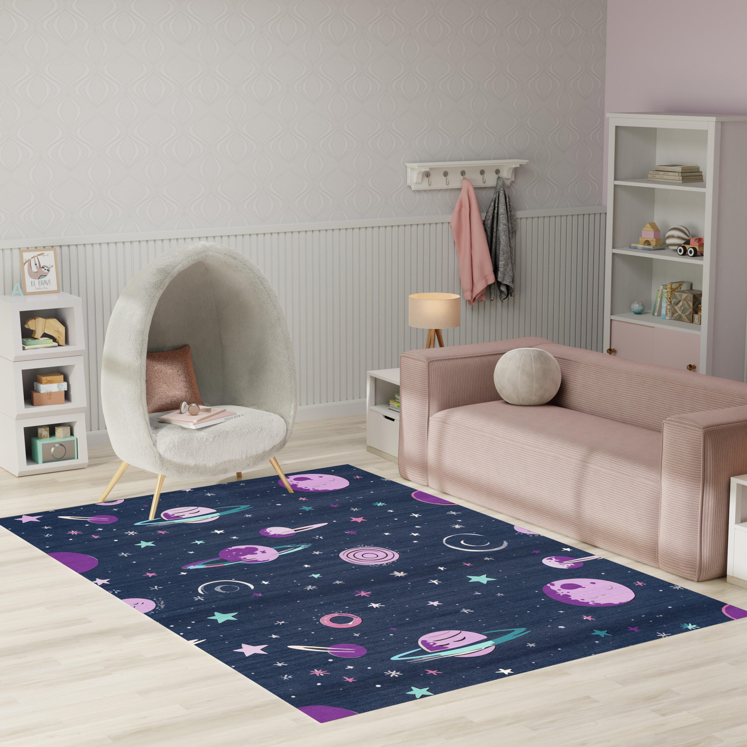 Click here for Nourison Home Planets 7 x 9 Area Rug  Black prices