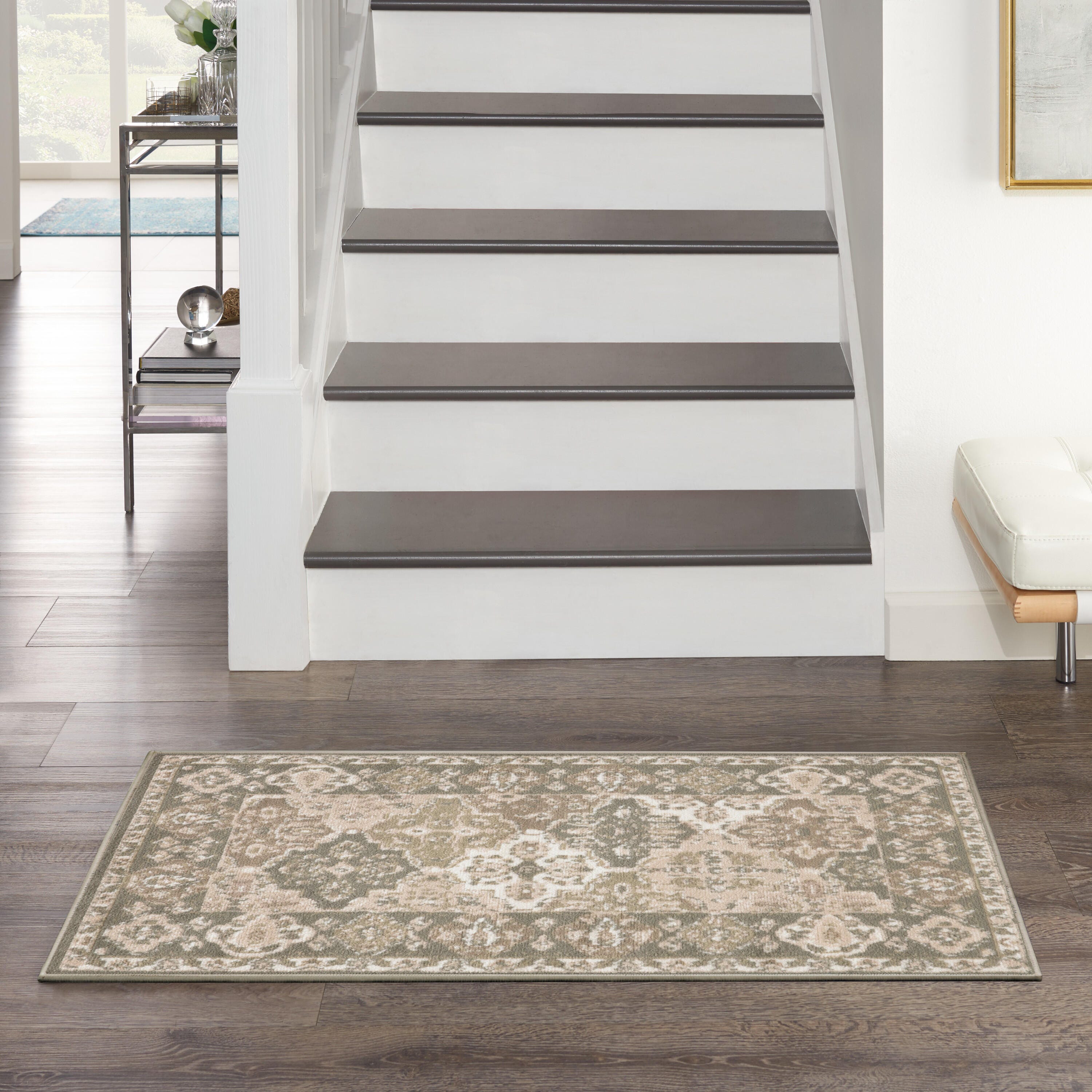 Click here for Nourison Home Grafix 2 x 4 Accent Rug  Green prices