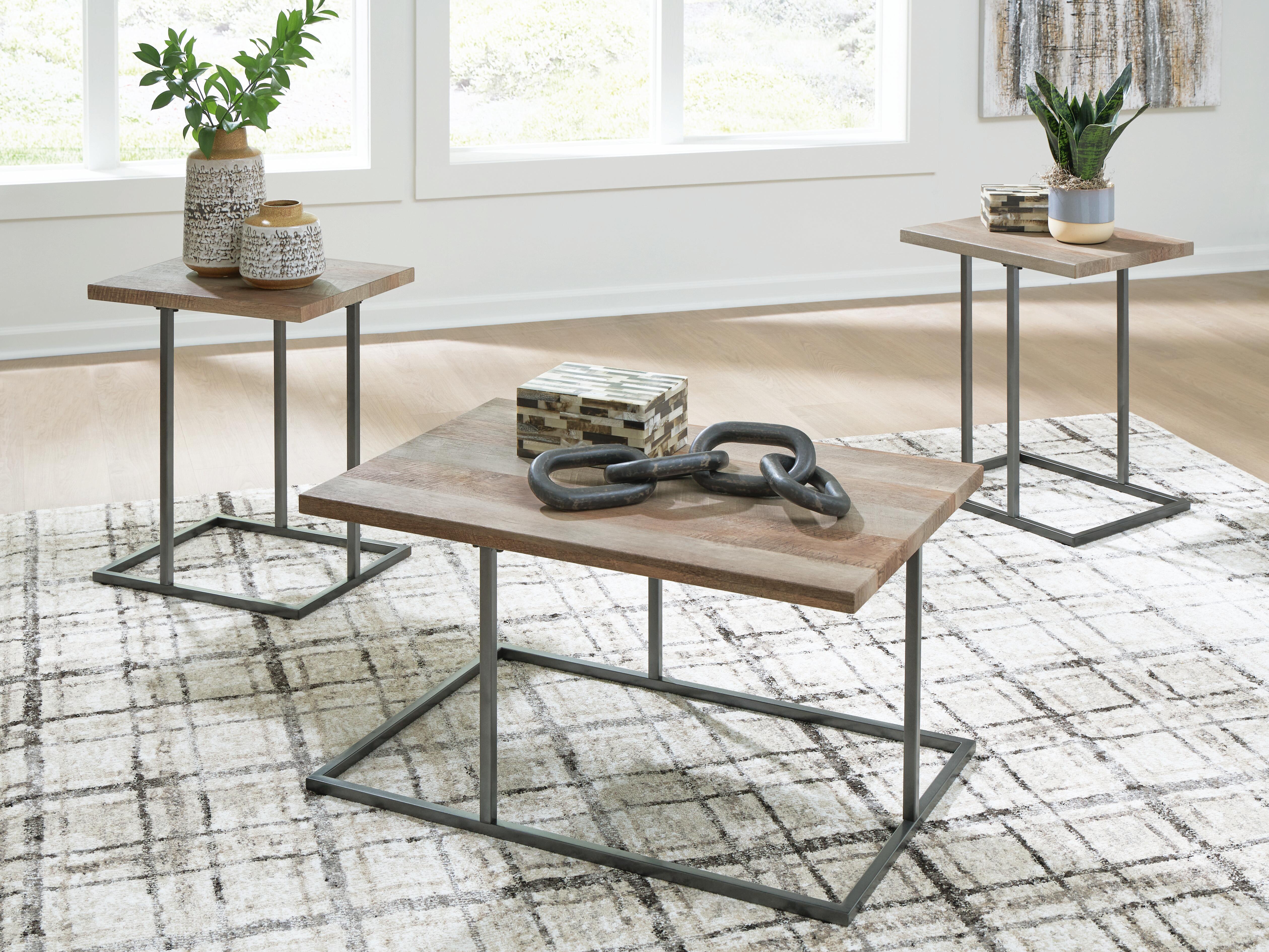 Click here for Albreane Table (Set of 3)  Grayish Brown/Black prices