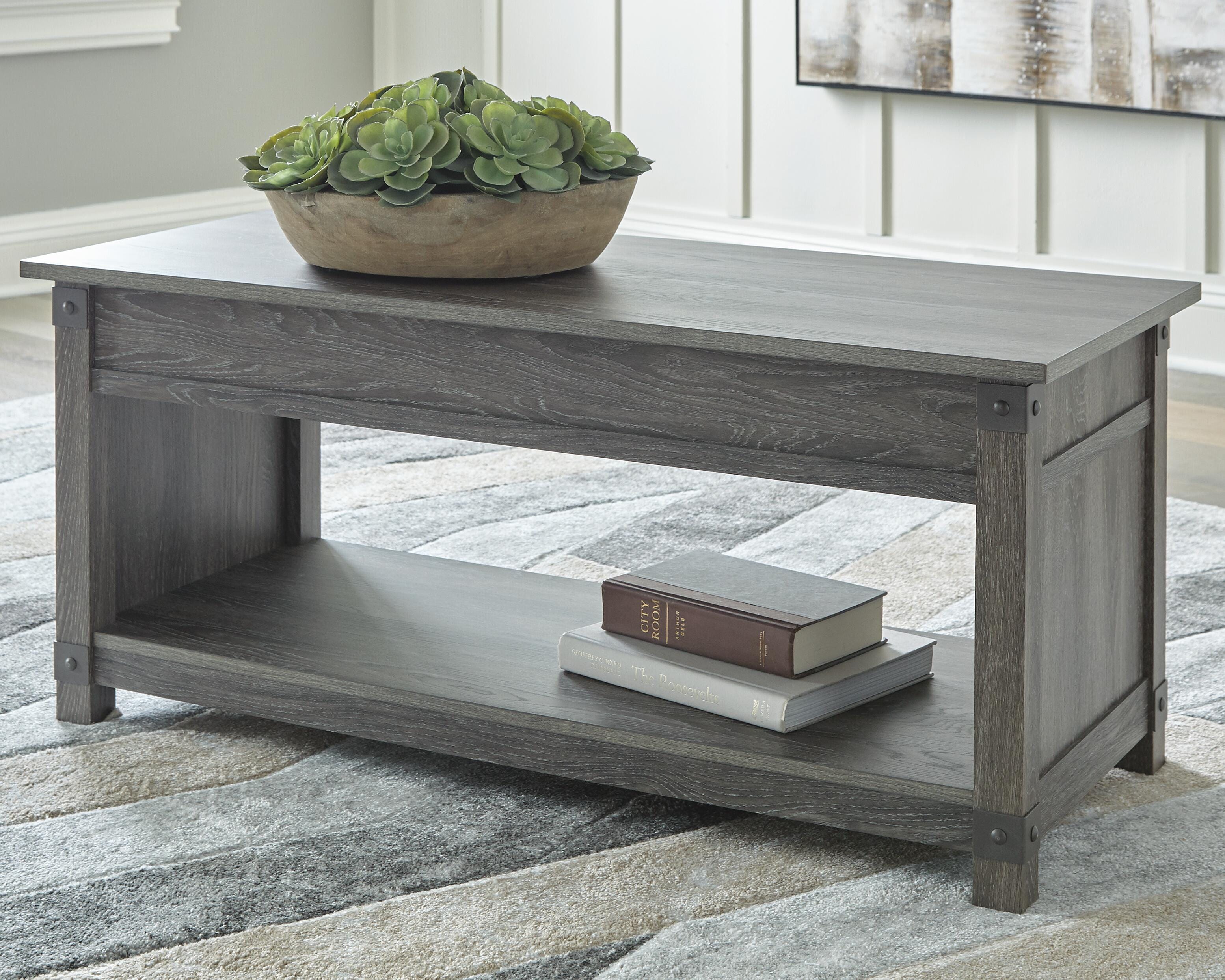 Click here for Freedan Lift Top Coffee Table with Storage  Grayis... prices