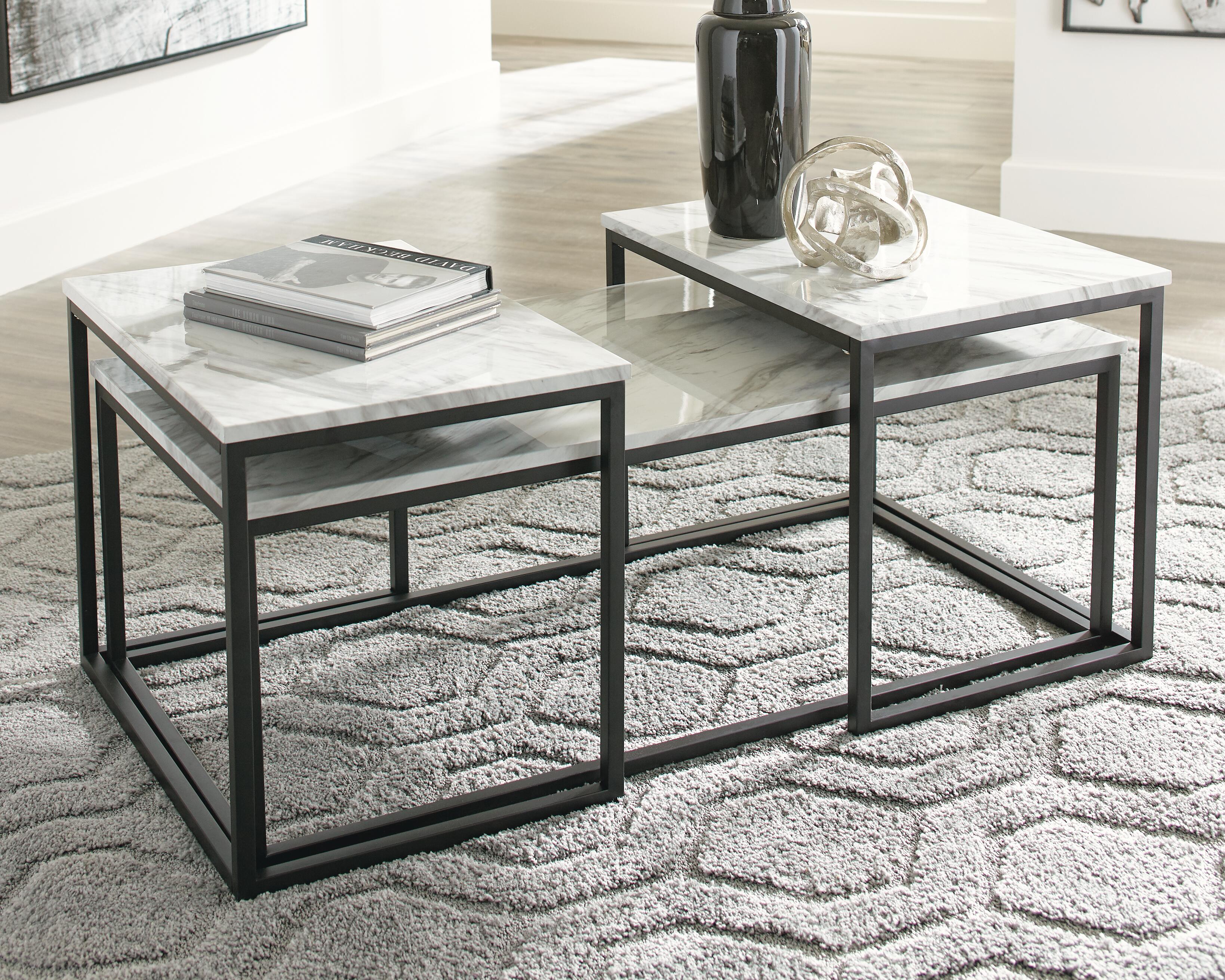 Click here for Donnesta Table (Set of 3)  Gray/Black prices
