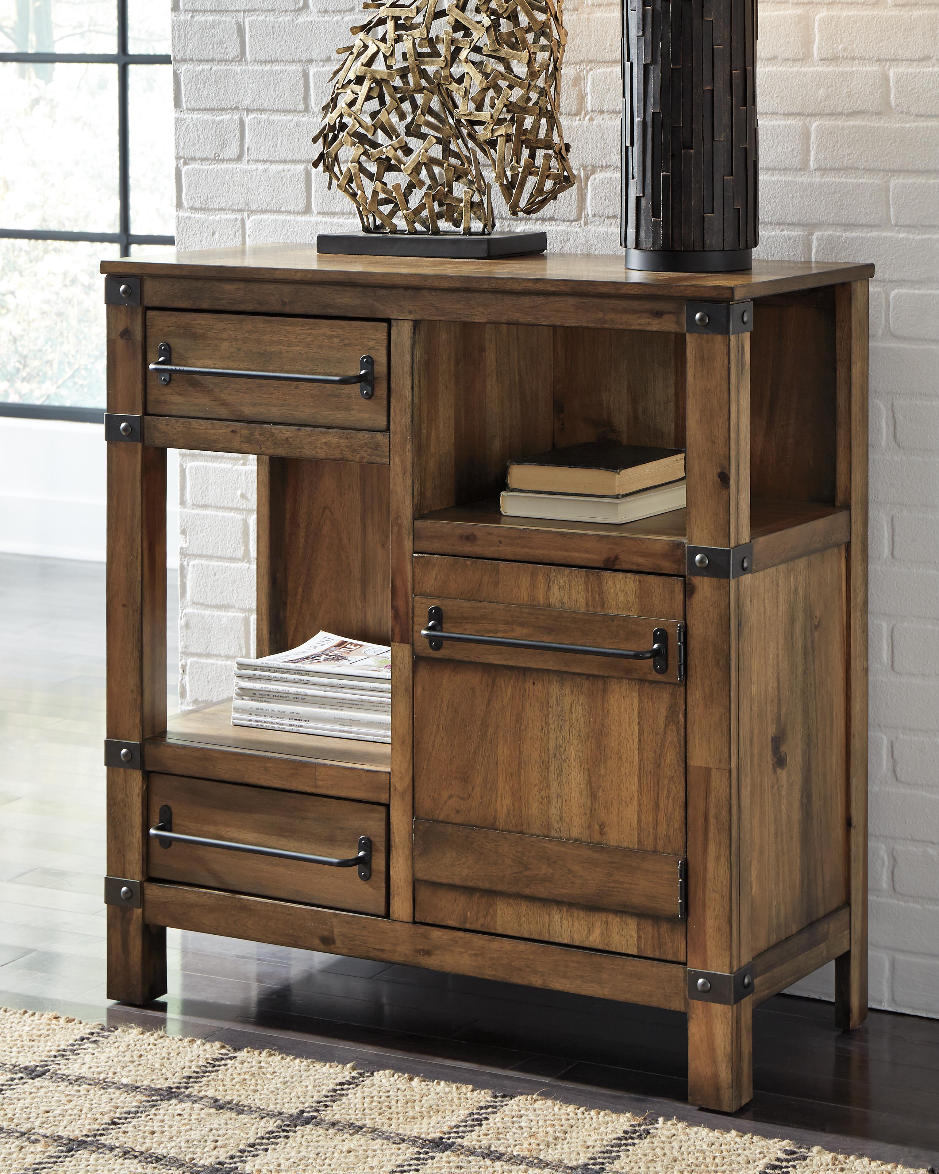 Click here for Roybeck Accent Cabinet  Light Brown/Bronze prices