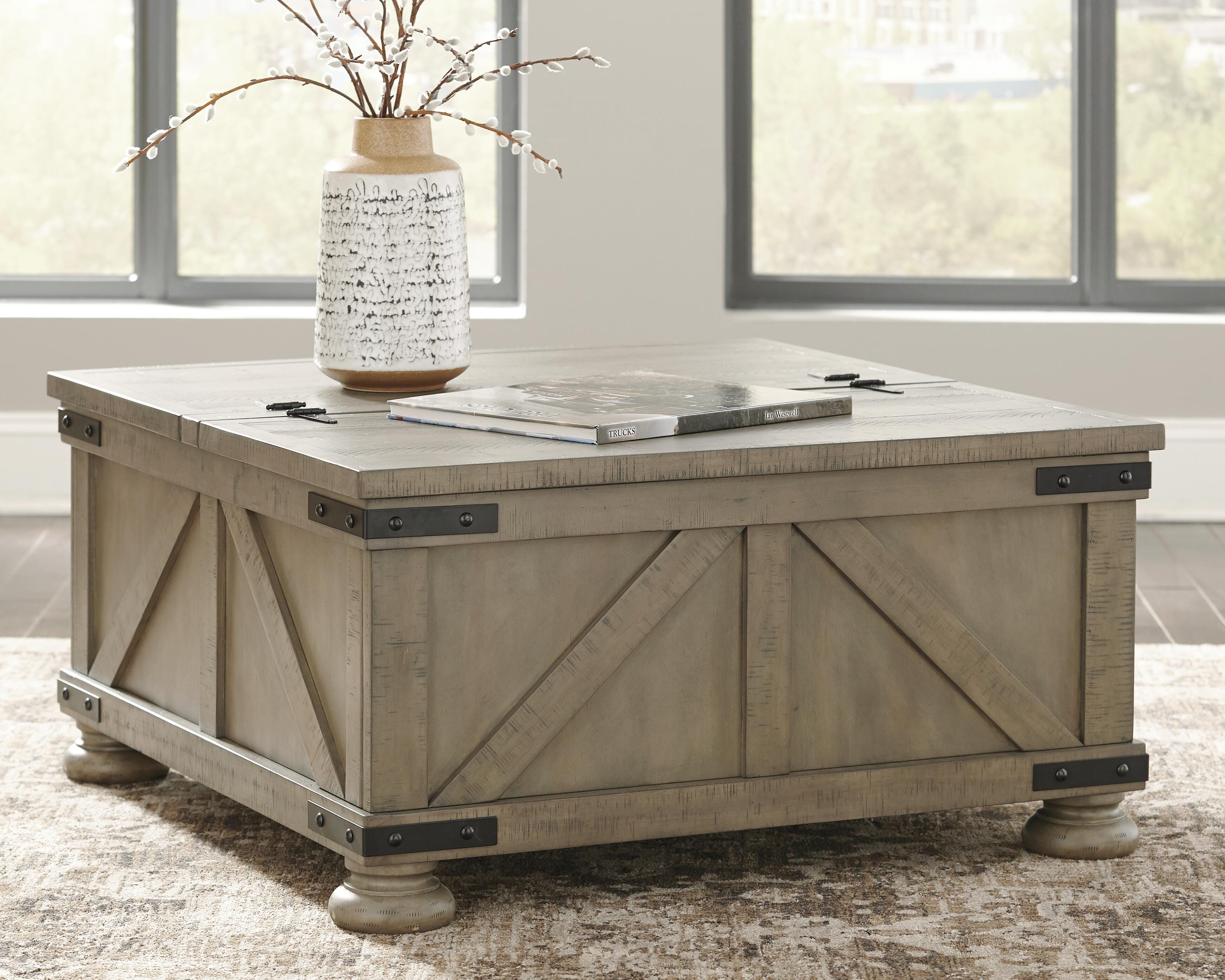 Click here for Aldwin Coffee Table With Storage  Gray prices