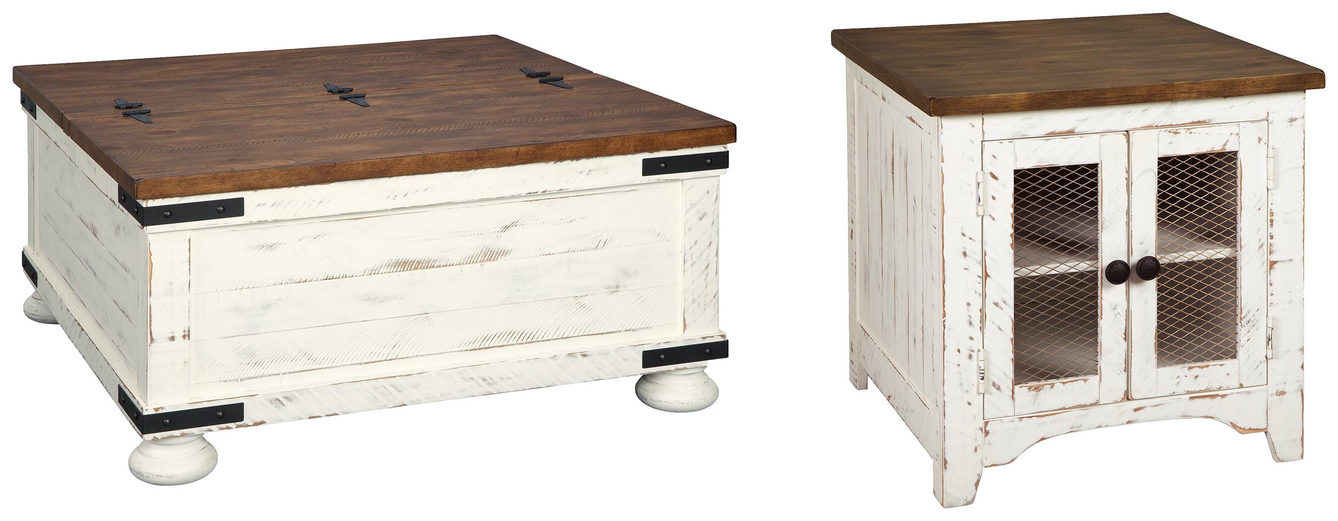 Click here for Wystfield Coffee Table with 1 End Table  White/Bro... prices