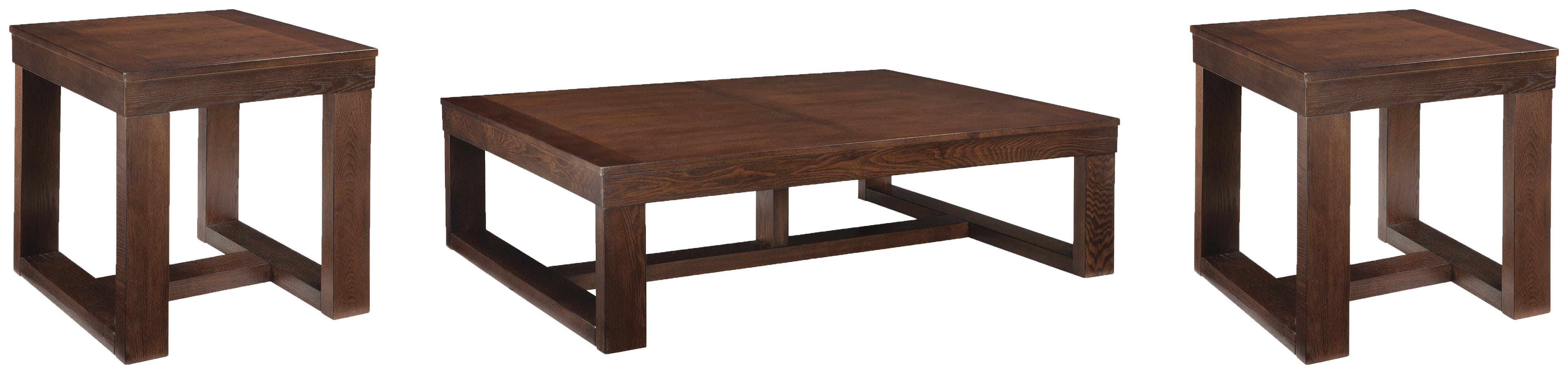 Click here for Watson Coffee Table with 2 End Tables  Dark Brown prices