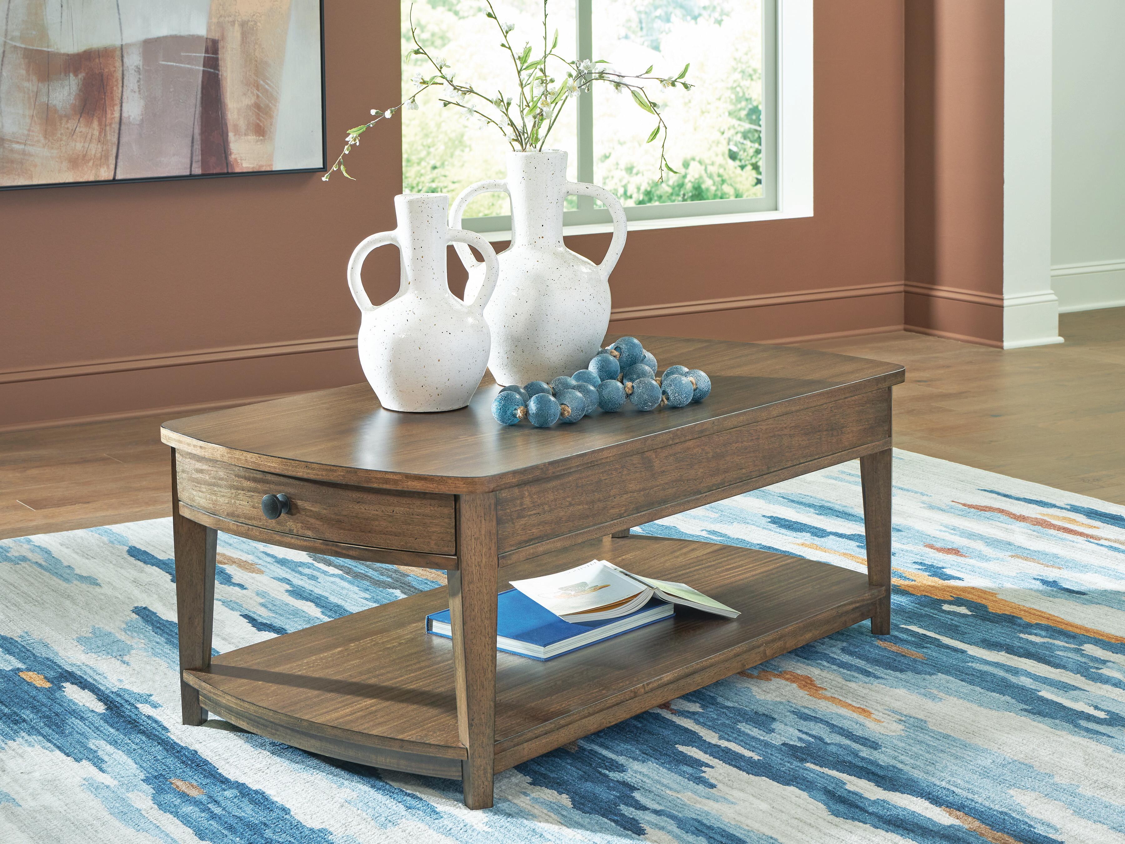 Click here for Burkbyer Coffee Table  Brown prices