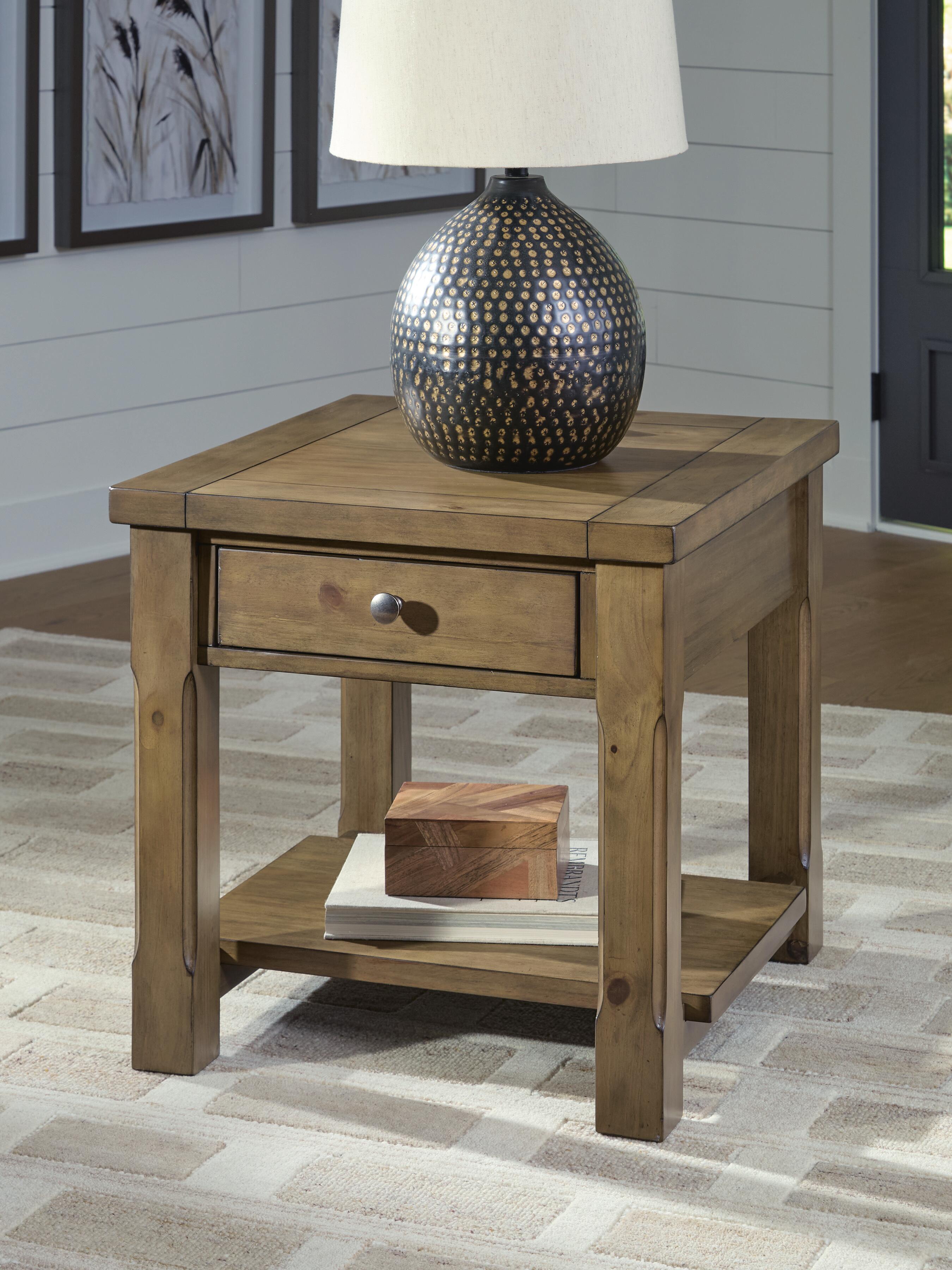 Click here for Vandenmore End Table  Medium Brown prices