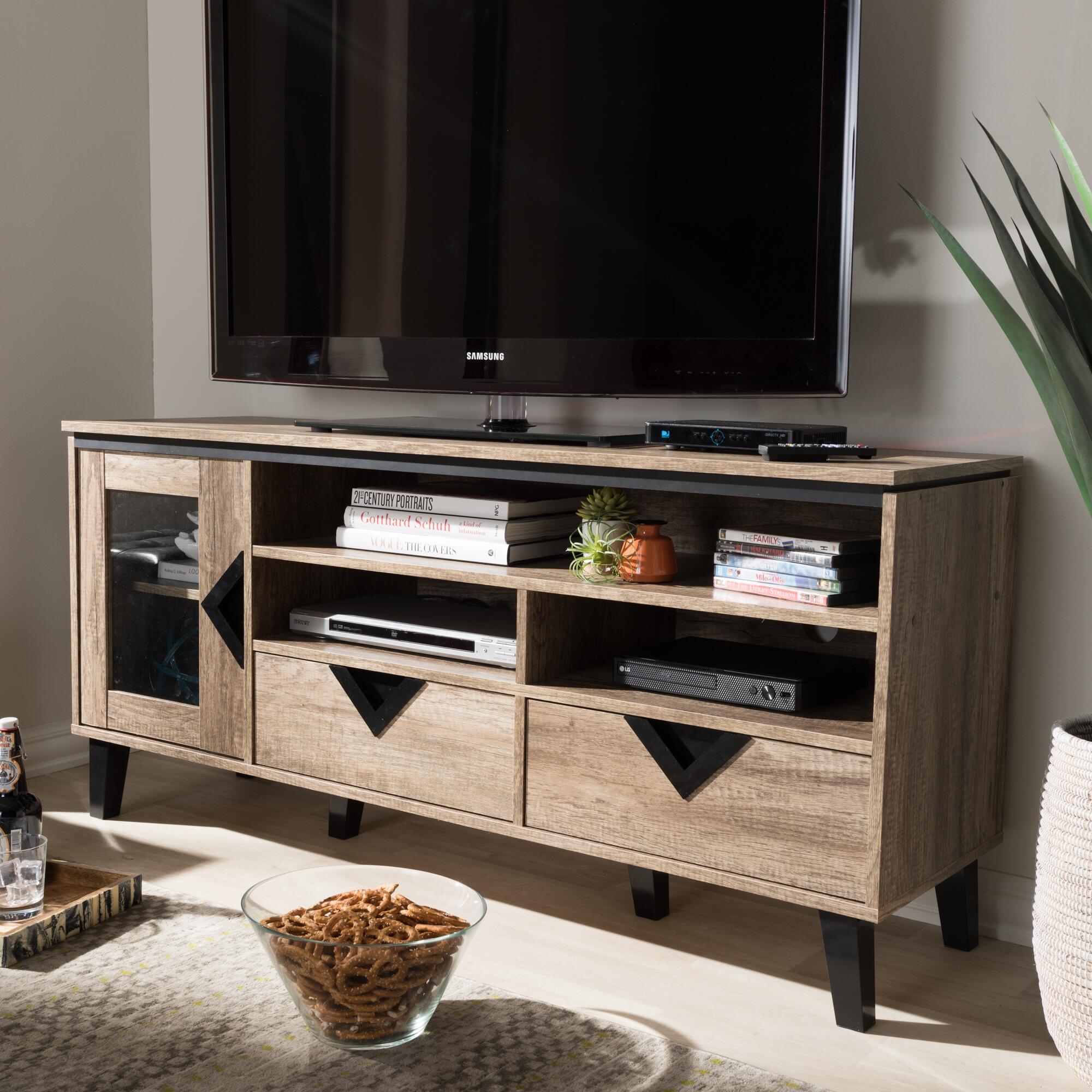 Click here for Cardiff 55 TV Stand  Light Brown prices