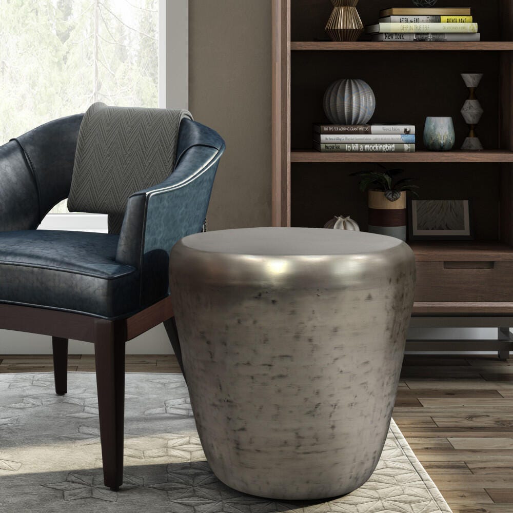 Click here for Garvy Industrial 20 inch Wide Metal Accent Side Ta... prices