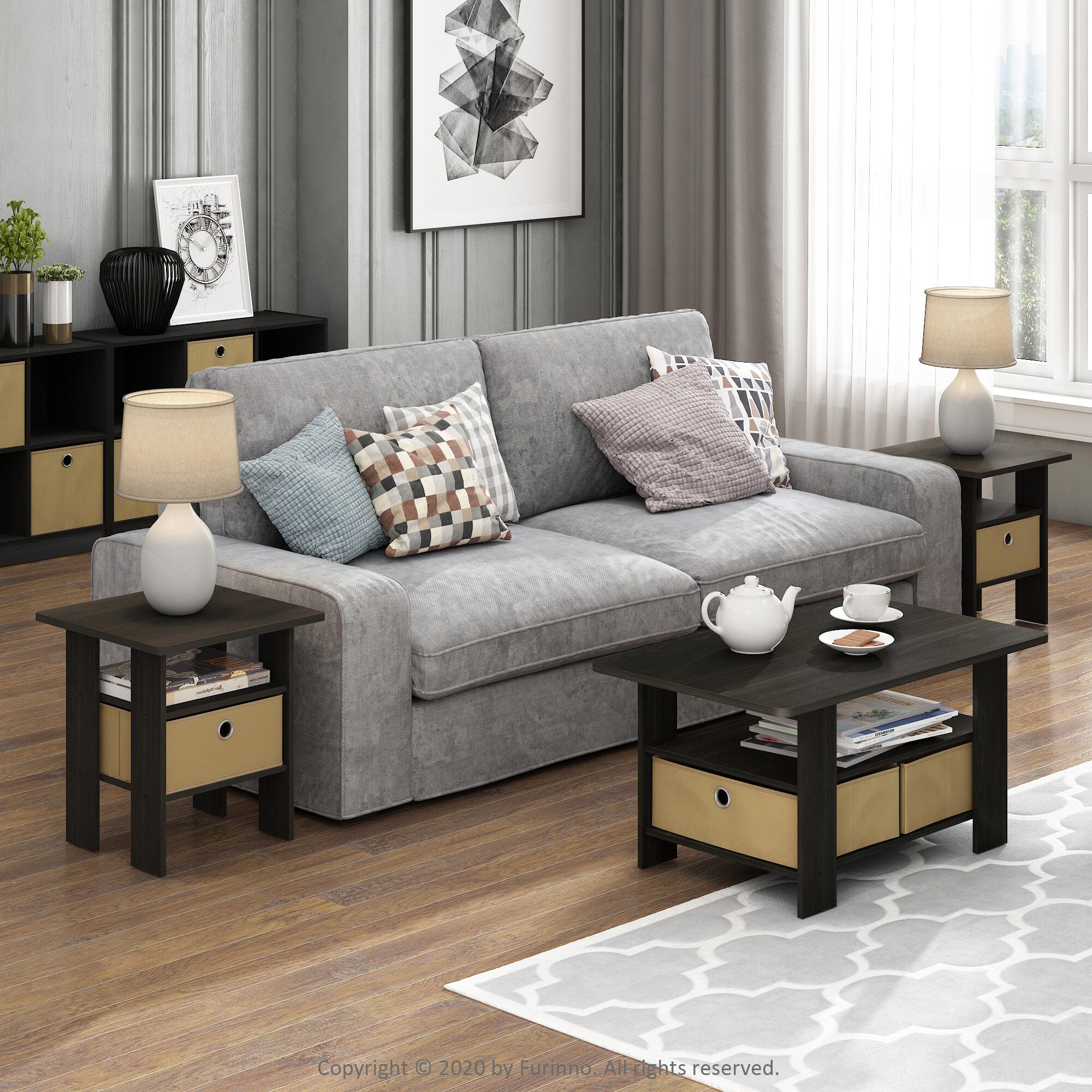 Click here for Andrey Coffee Table with Bin Drawer  Espresso/Brow... prices