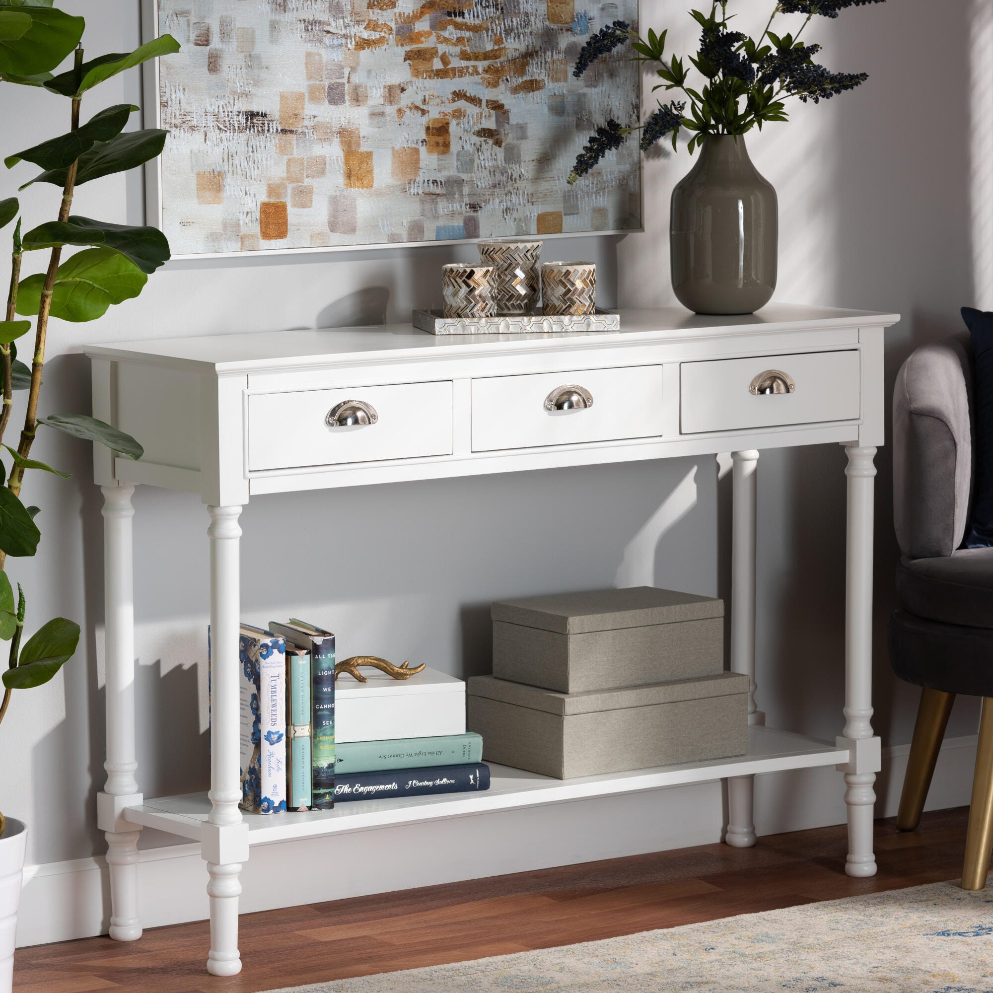 Click here for Baxton Studio Garvey Console Table  White prices