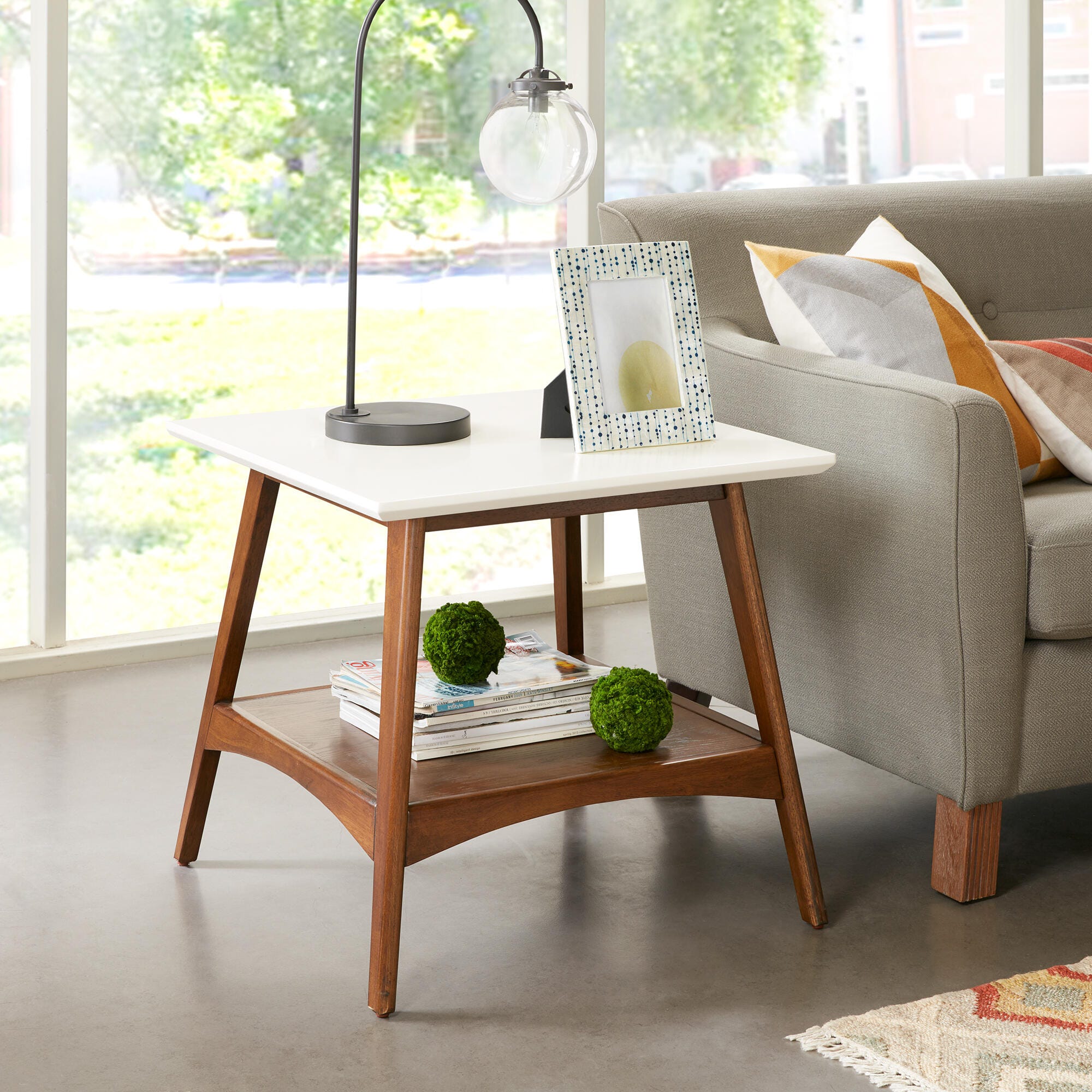 Click here for Avenu End Table  Off White/Pecan prices