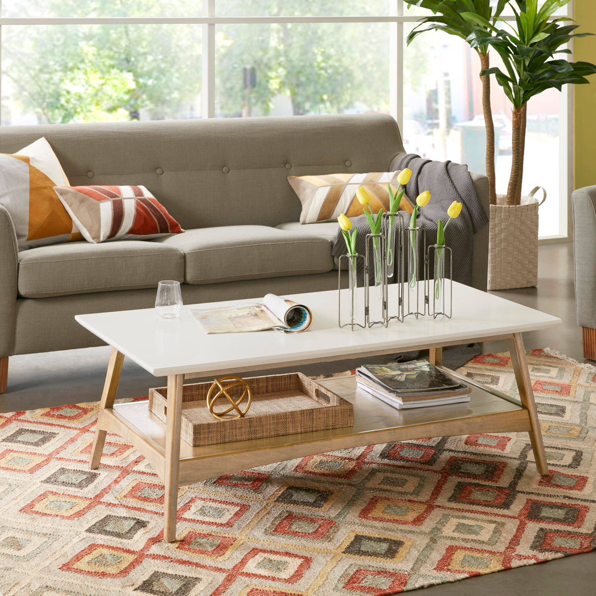 Click here for Avenu Coffee Table  Off White/Natural prices