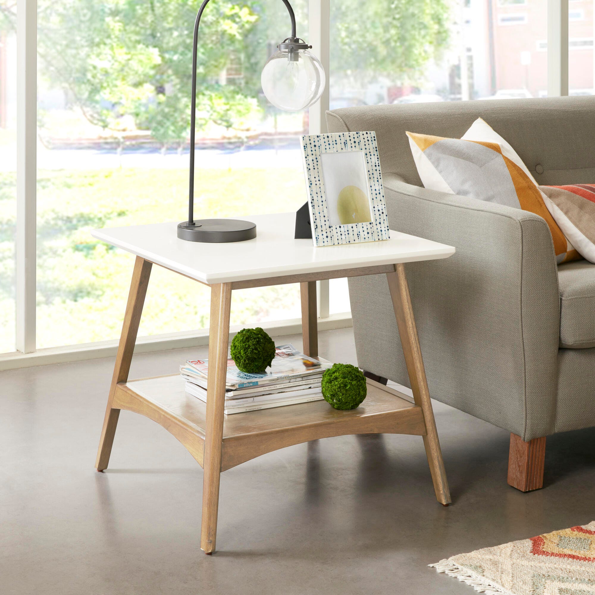 Click here for Avenu End Table  Off White/Natural prices