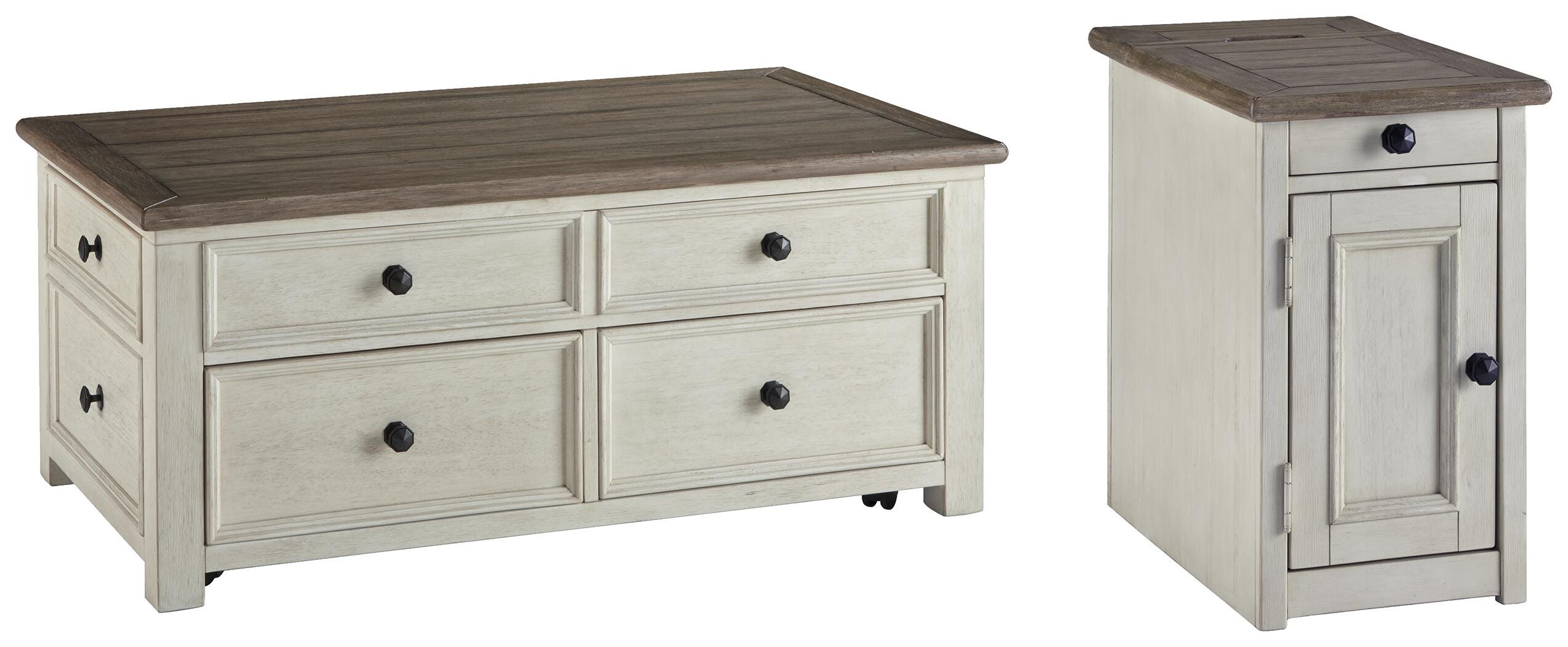 Click here for Bolanburg Coffee Table with 1 End Table  Two-tone prices