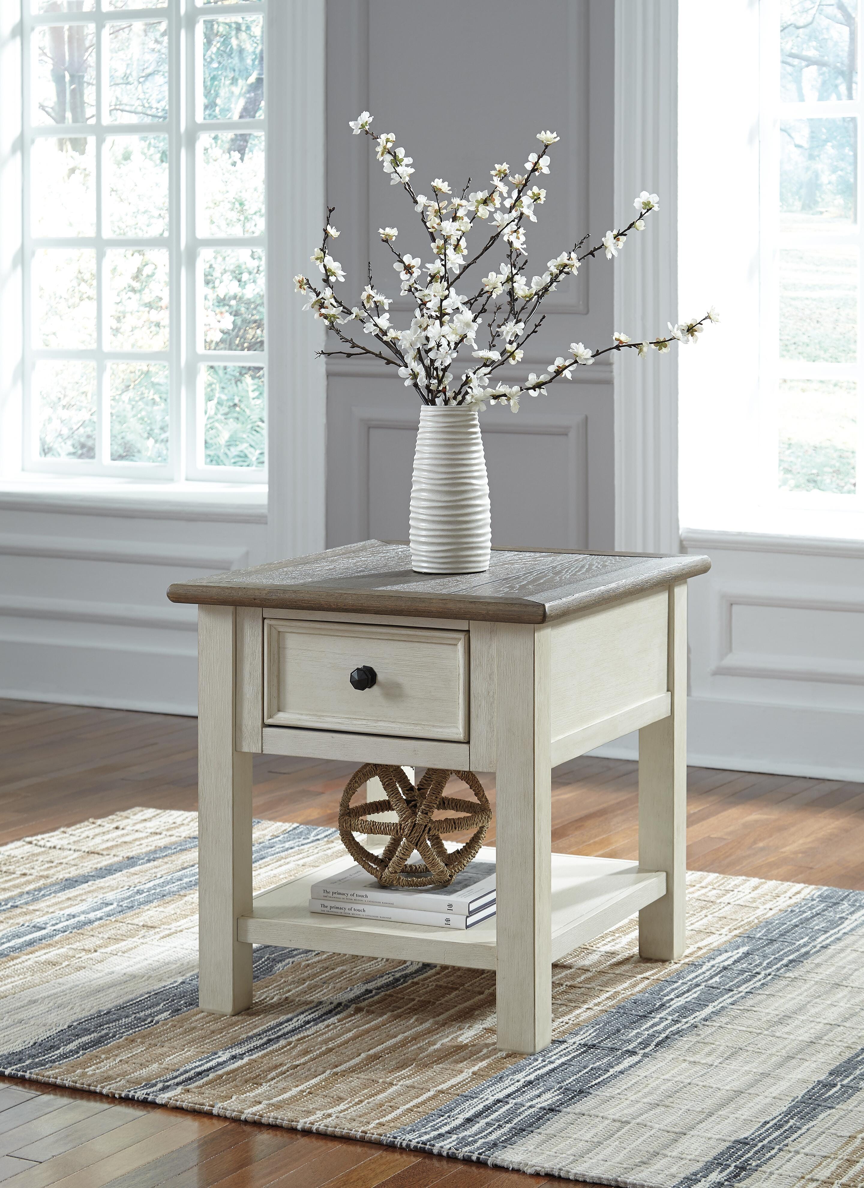 Click here for Bolanburg End Table  Two-tone prices