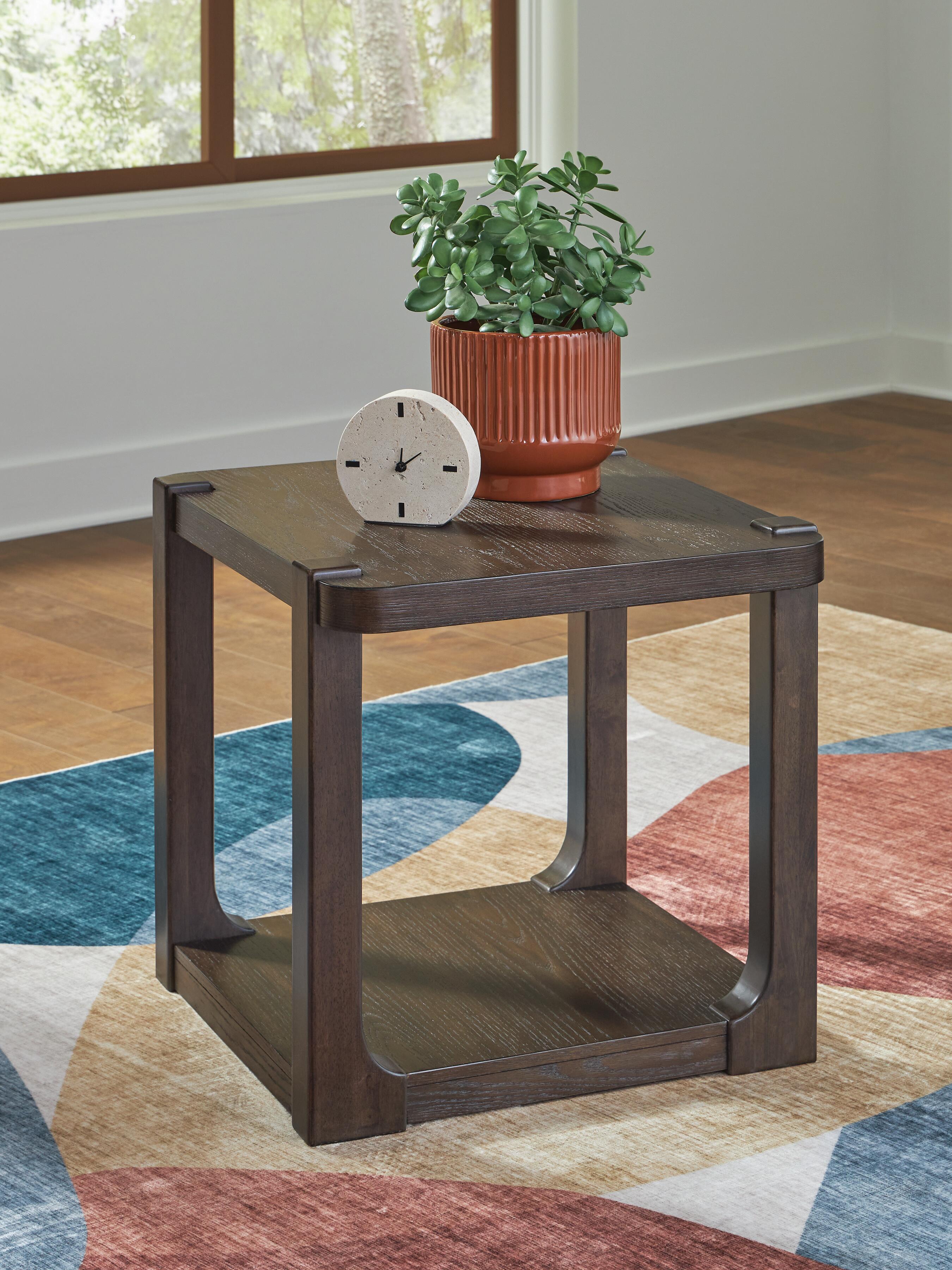 Click here for Breckington End Table  Dark Brown prices