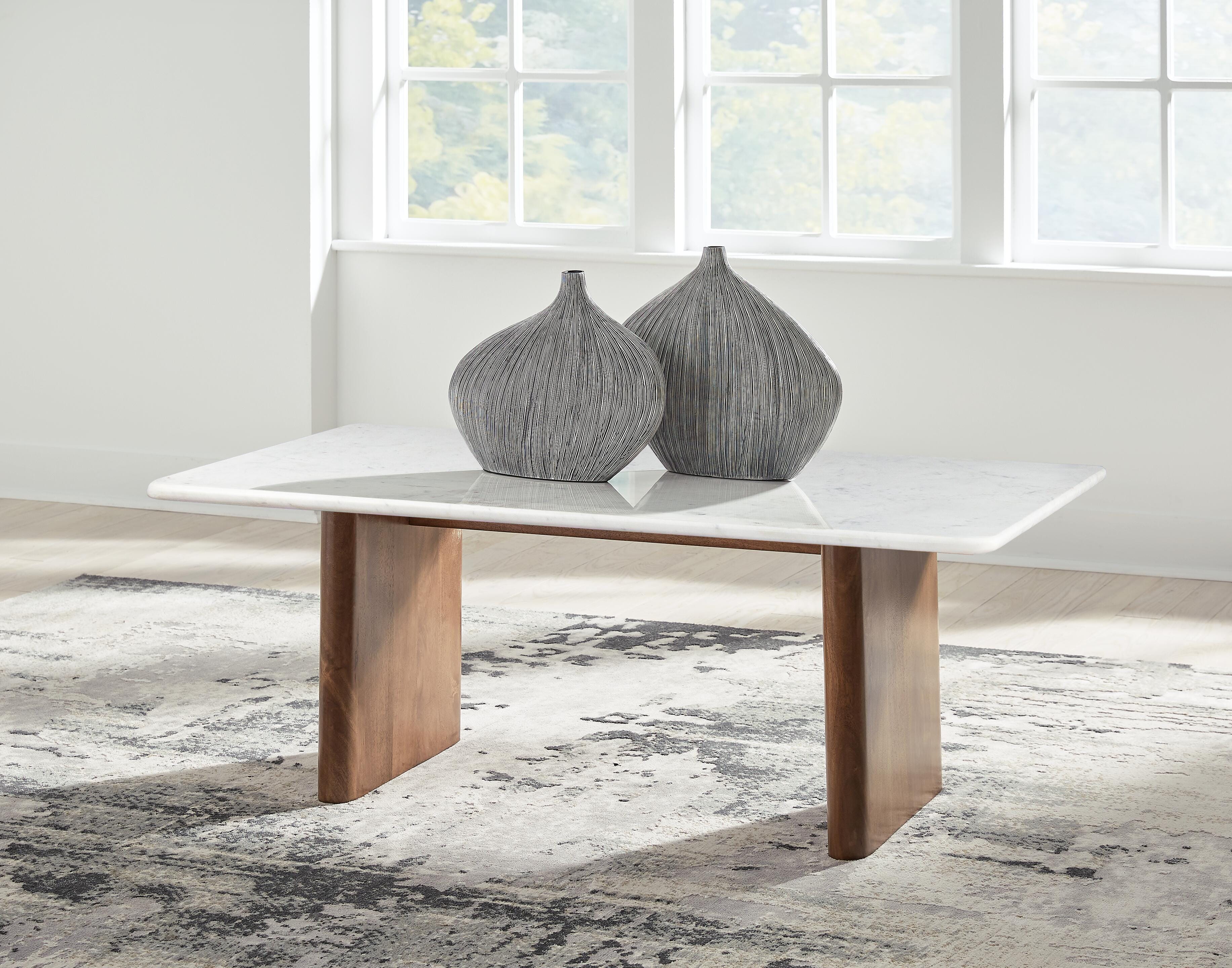 Click here for Isanti Coffee Table  Light Brown/White prices