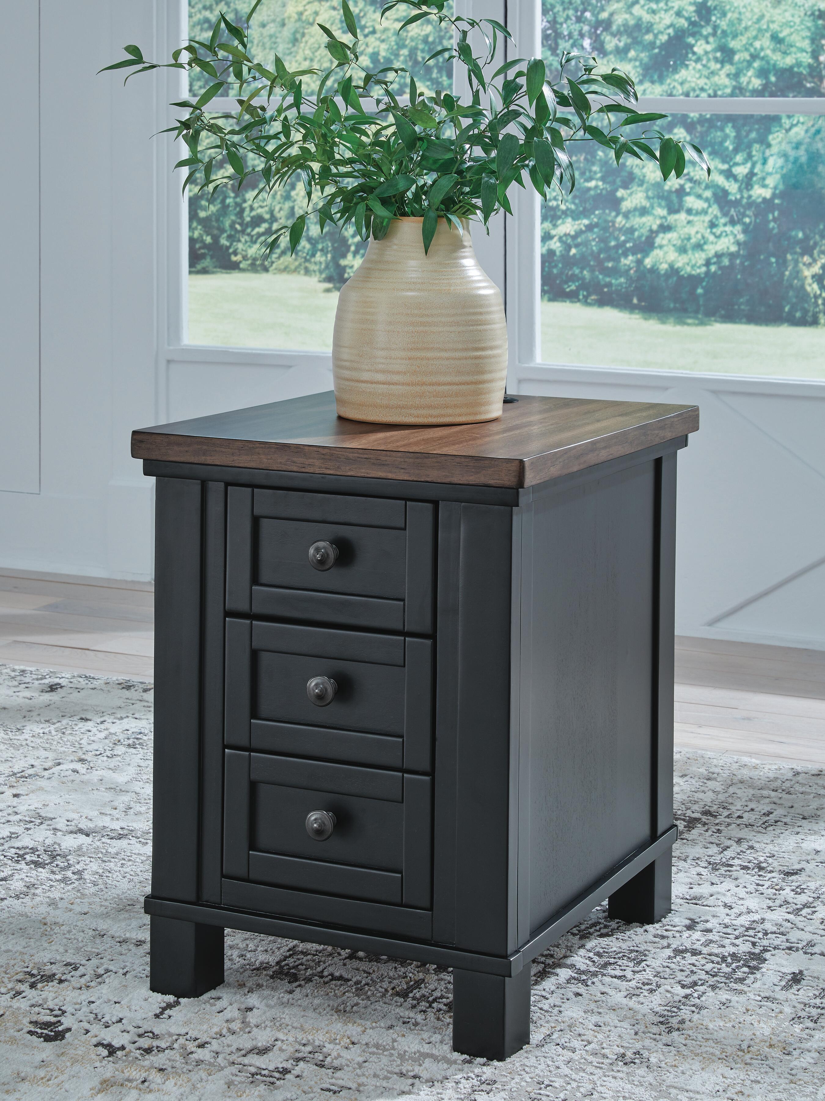 Click here for Wildenauer Chairside End Table  Brown/Black prices