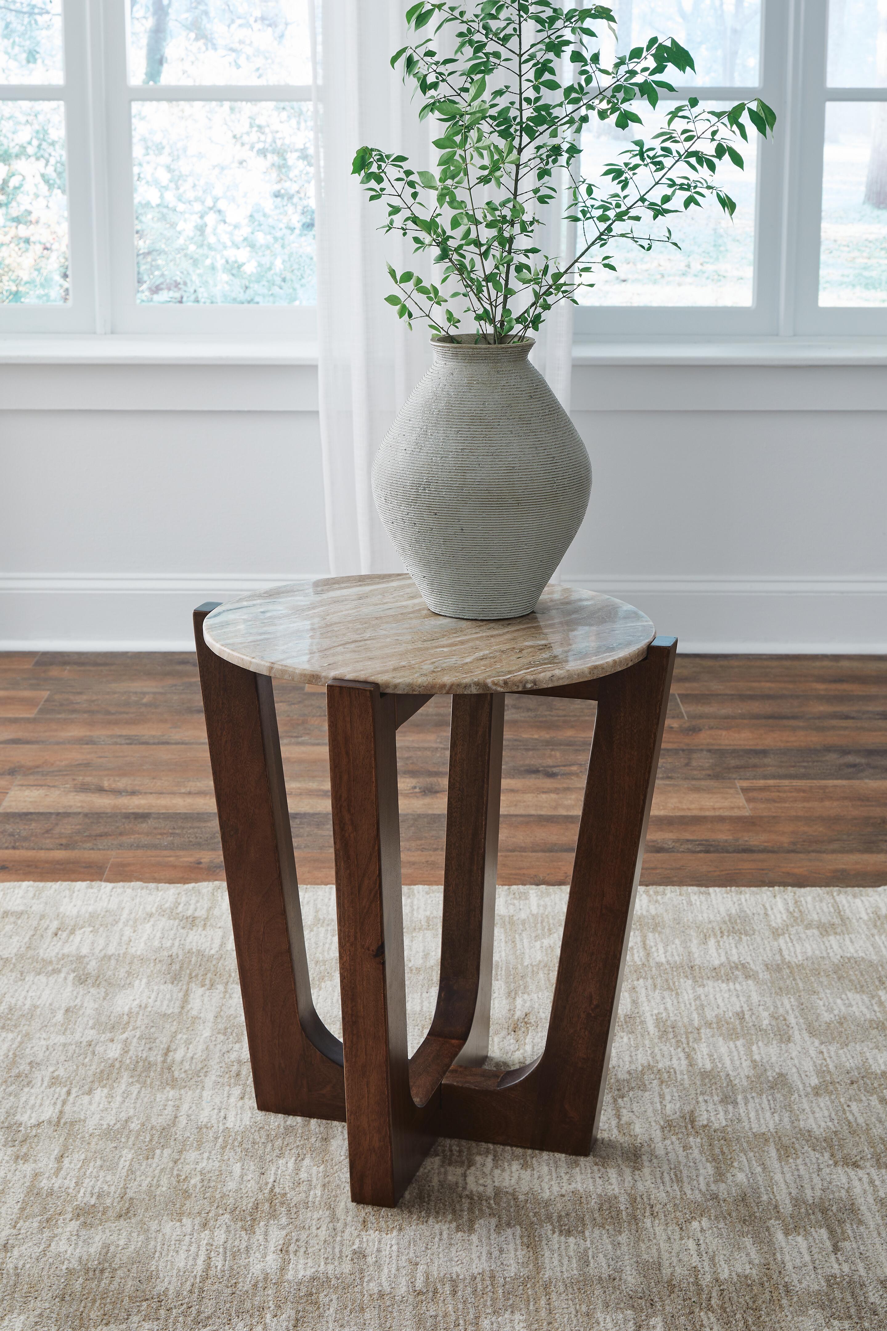 Click here for Tanidore End Table  Warm Brown prices