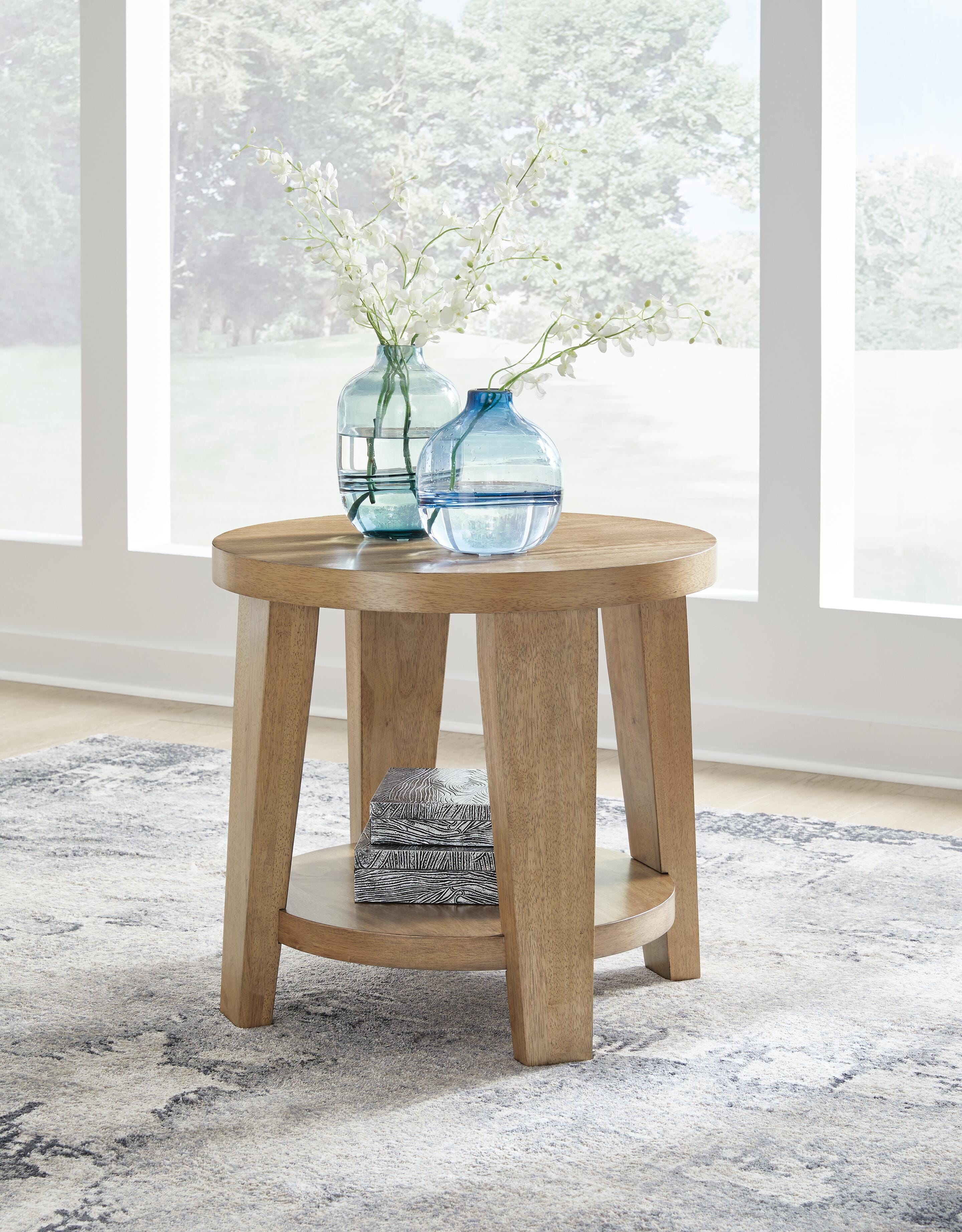 Click here for Kristiland End Table  Light Brown prices