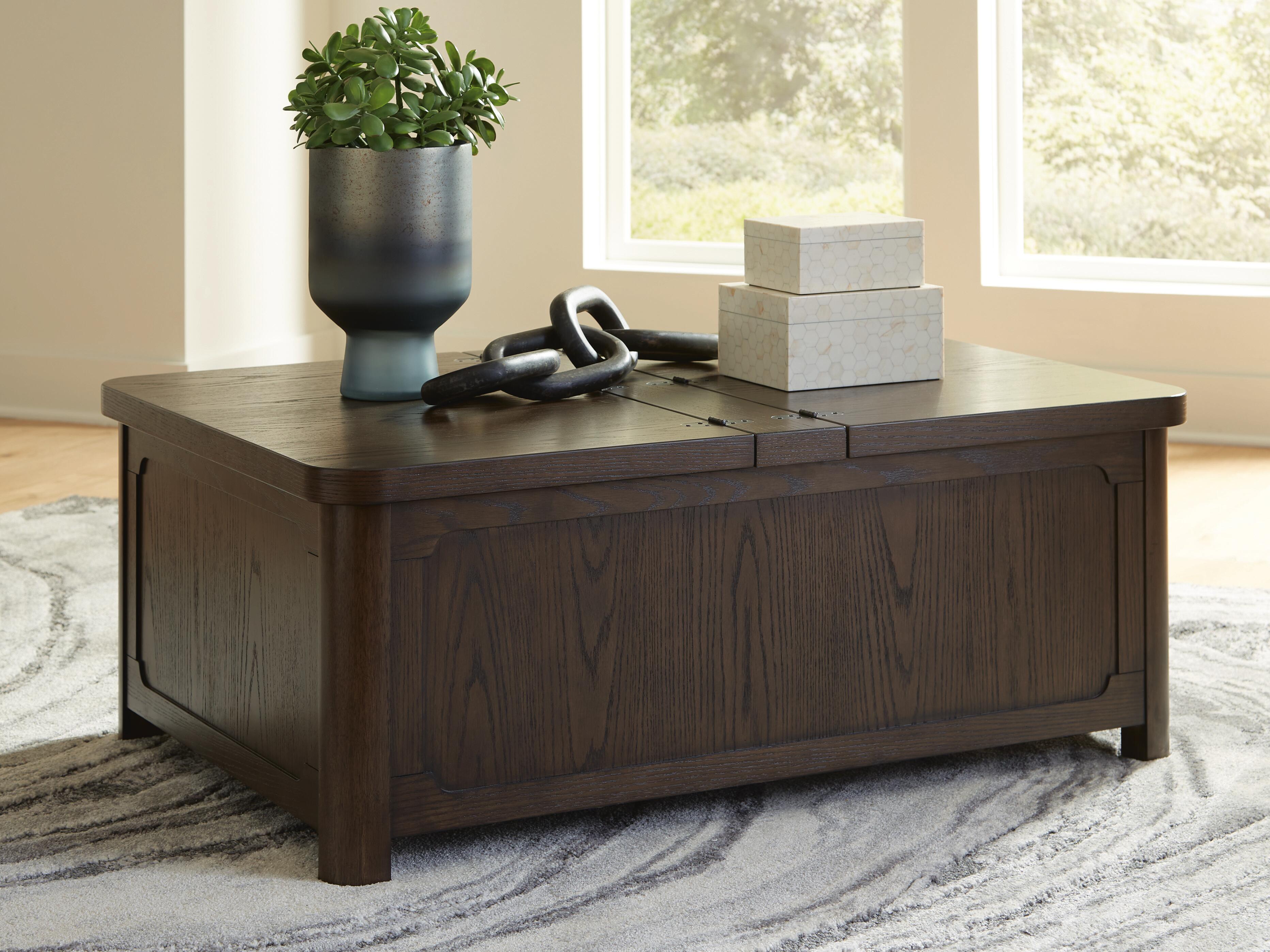 Click here for Breckington Coffee Table With Storage  Dark Brown prices