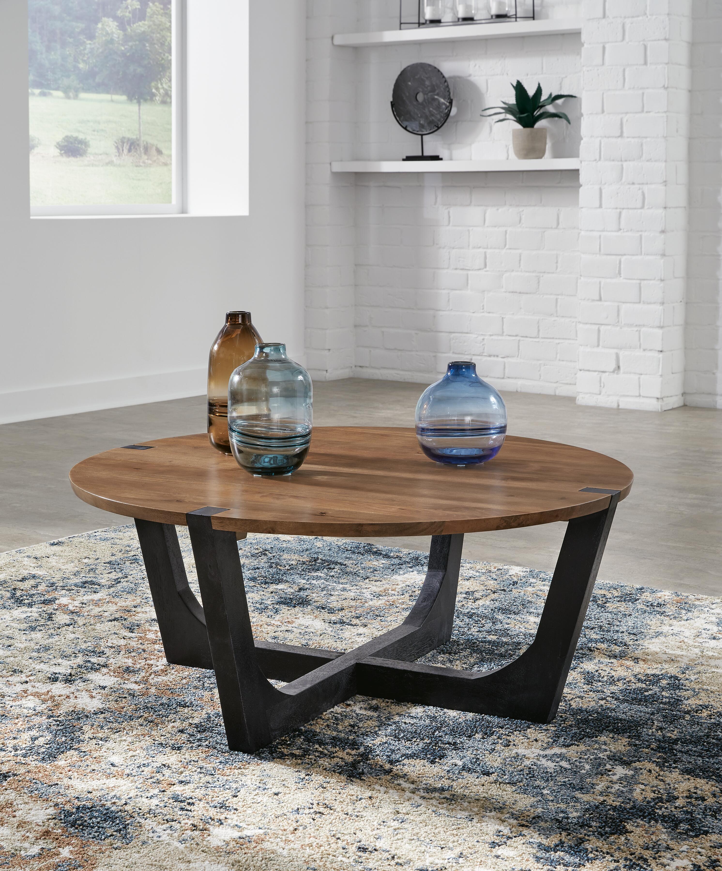 Click here for Hanneforth Coffee Table  Brown/Black prices